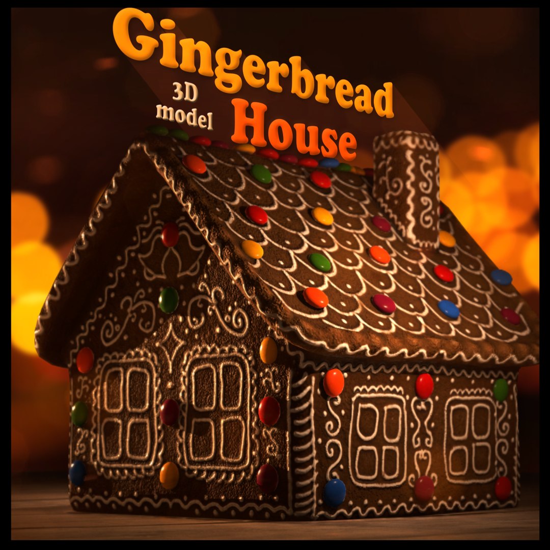 gingerbread house 3d 3ds