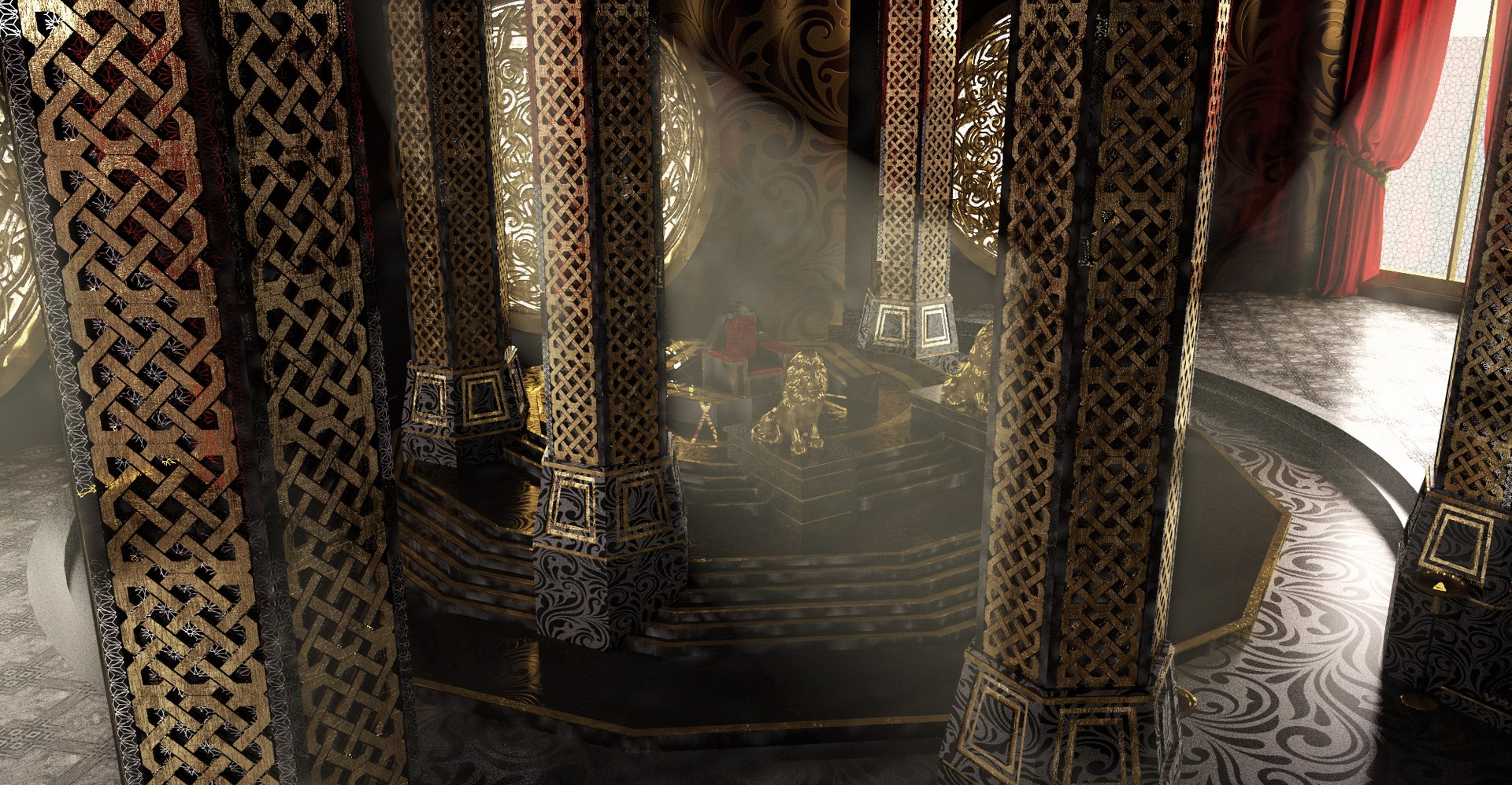 Royal Hall Interior Model - TurboSquid 1290734