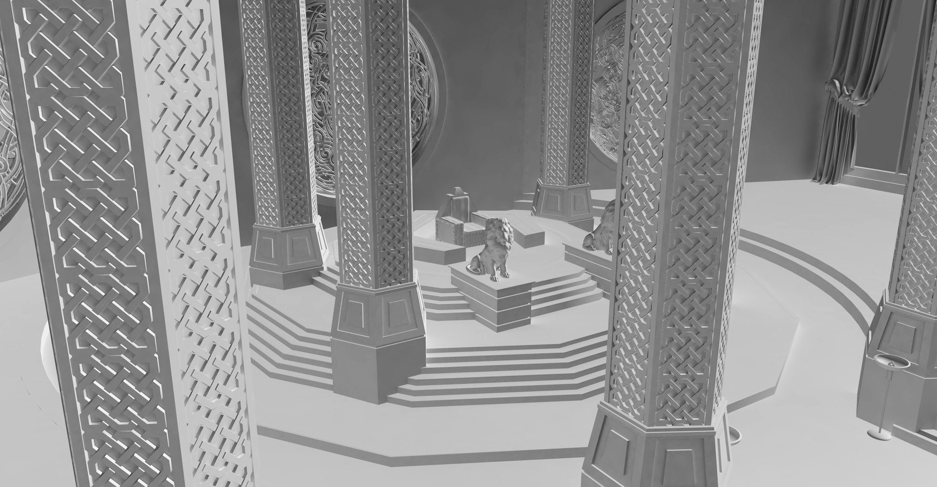 Royal Hall Interior Model - TurboSquid 1290734