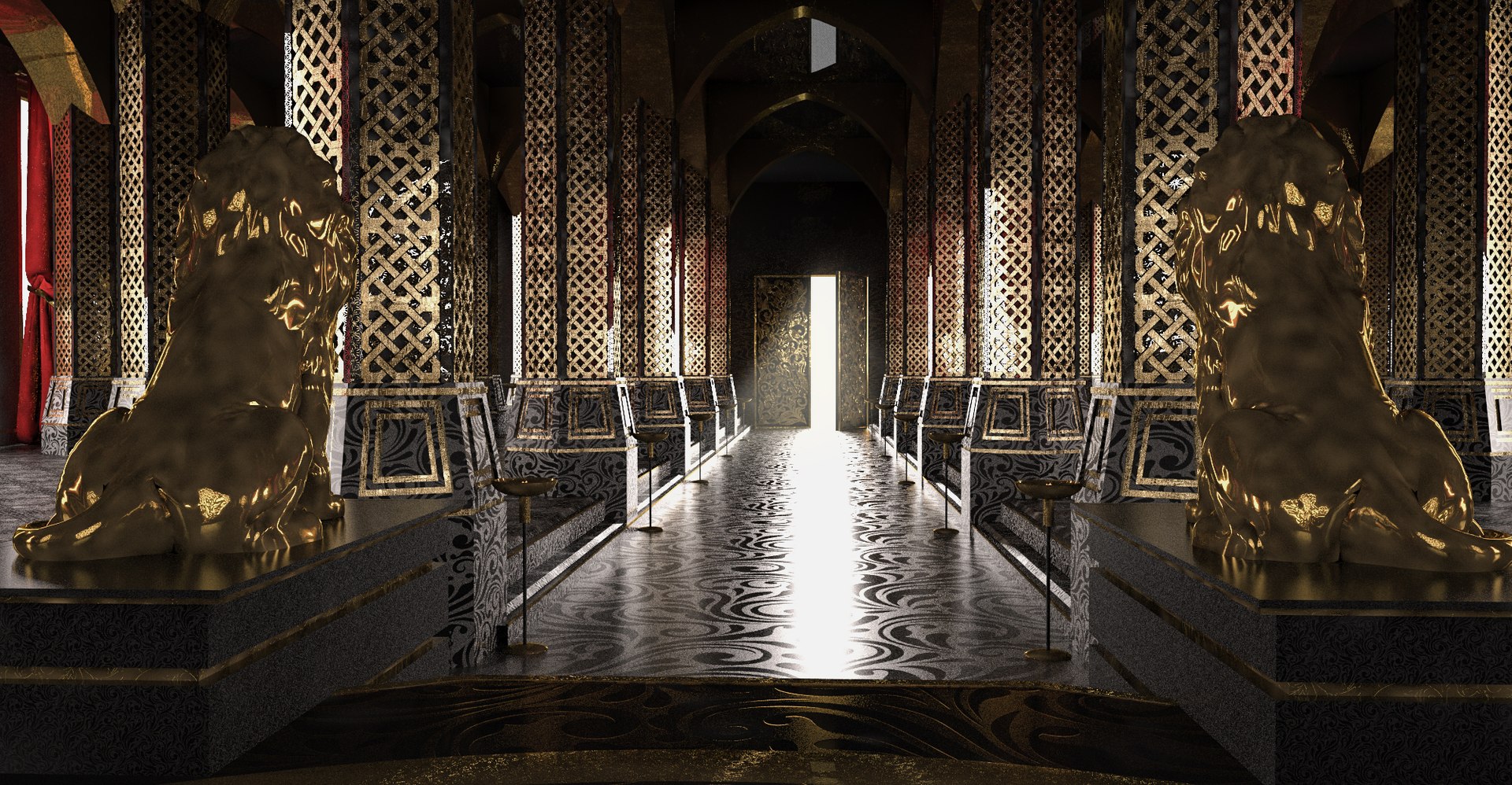 Royal Hall Interior Model - TurboSquid 1290734