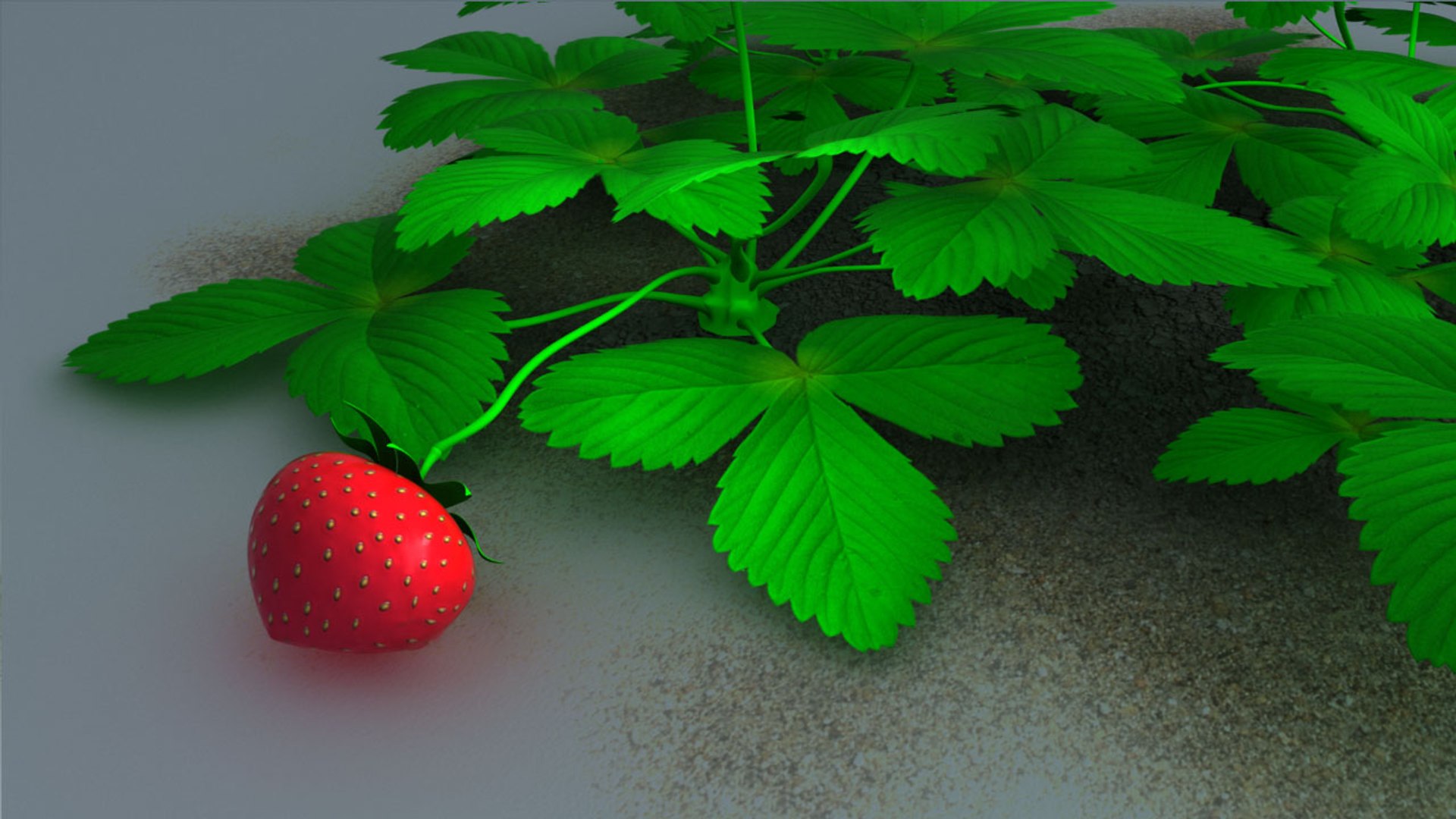 Obj Strawberry Character Rig