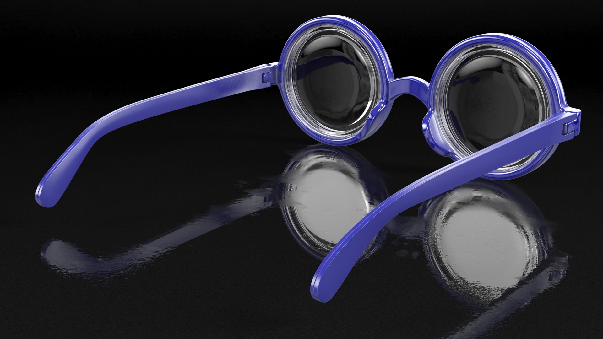 Blue Nerd Glasses 3d Model Turbosquid 1909082
