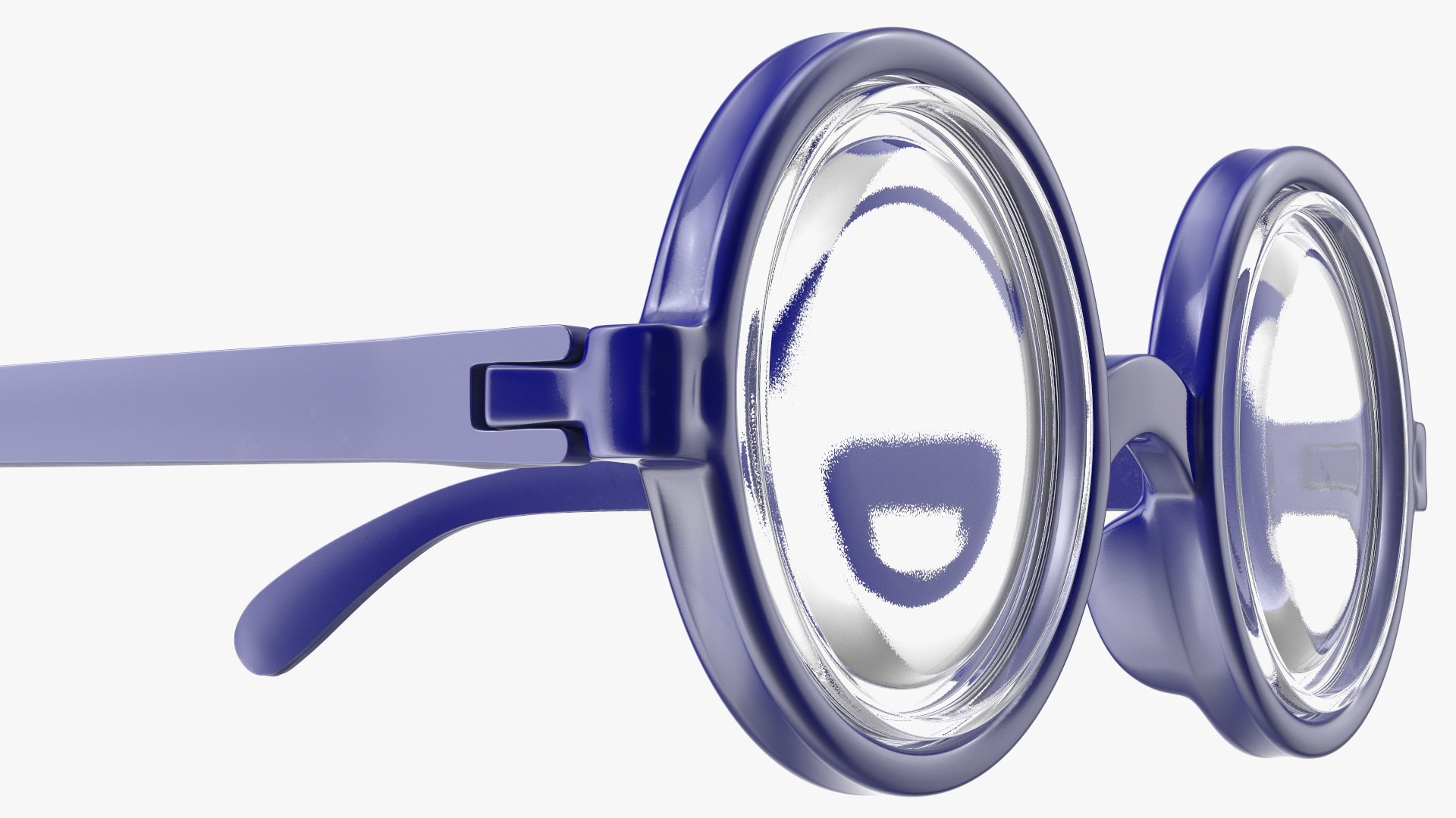 Blue Nerd Glasses 3d Model Turbosquid 1909082