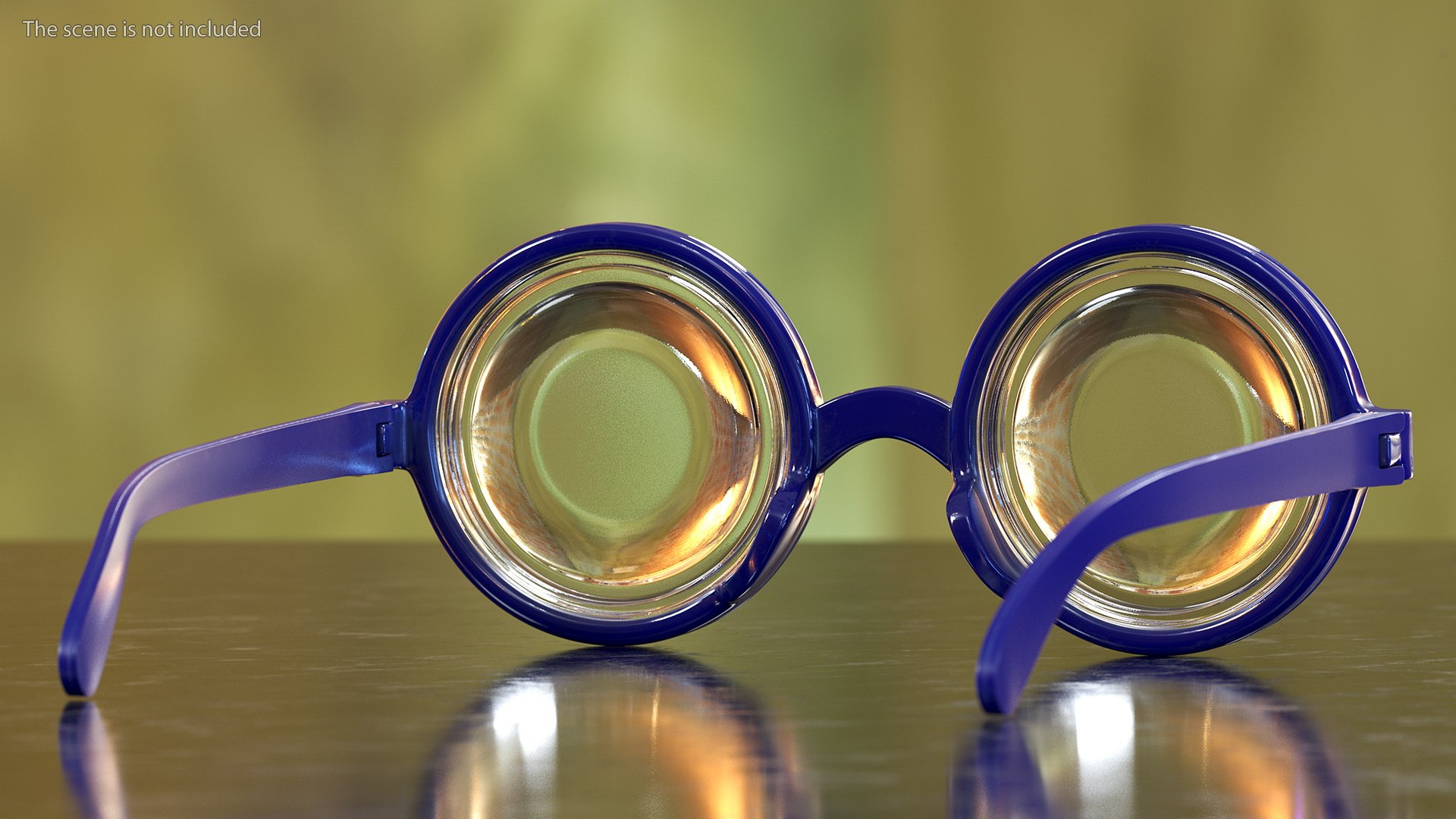 Blue Nerd Glasses 3d Model Turbosquid 1909082
