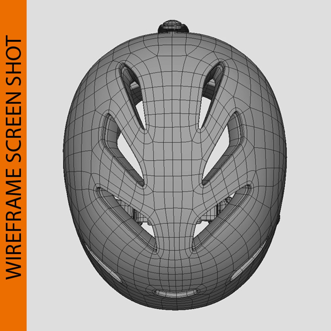 3d Skiing Helmet Modeled