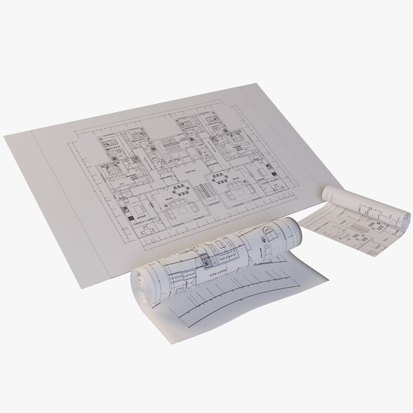 Blueprint Blender Models for Download | TurboSquid