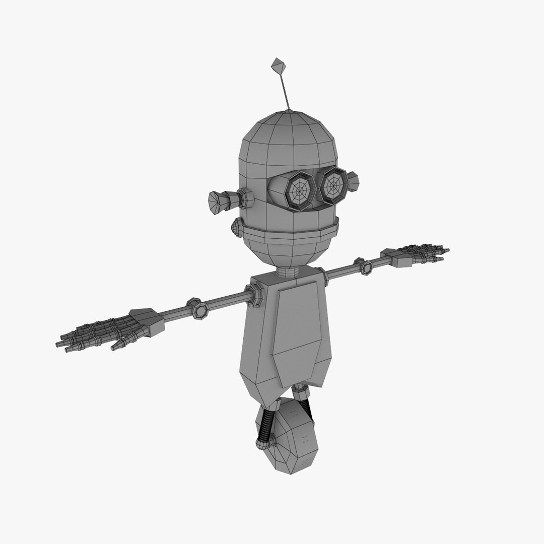 3d cartoon robot