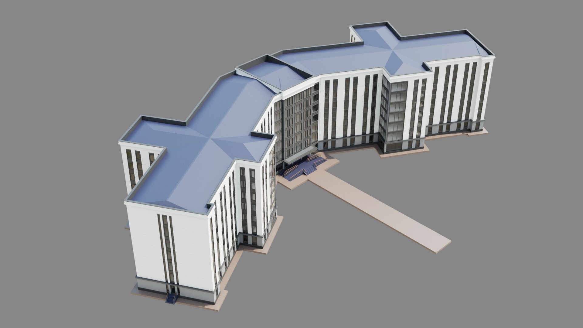 University Building Model - TurboSquid 2029091
