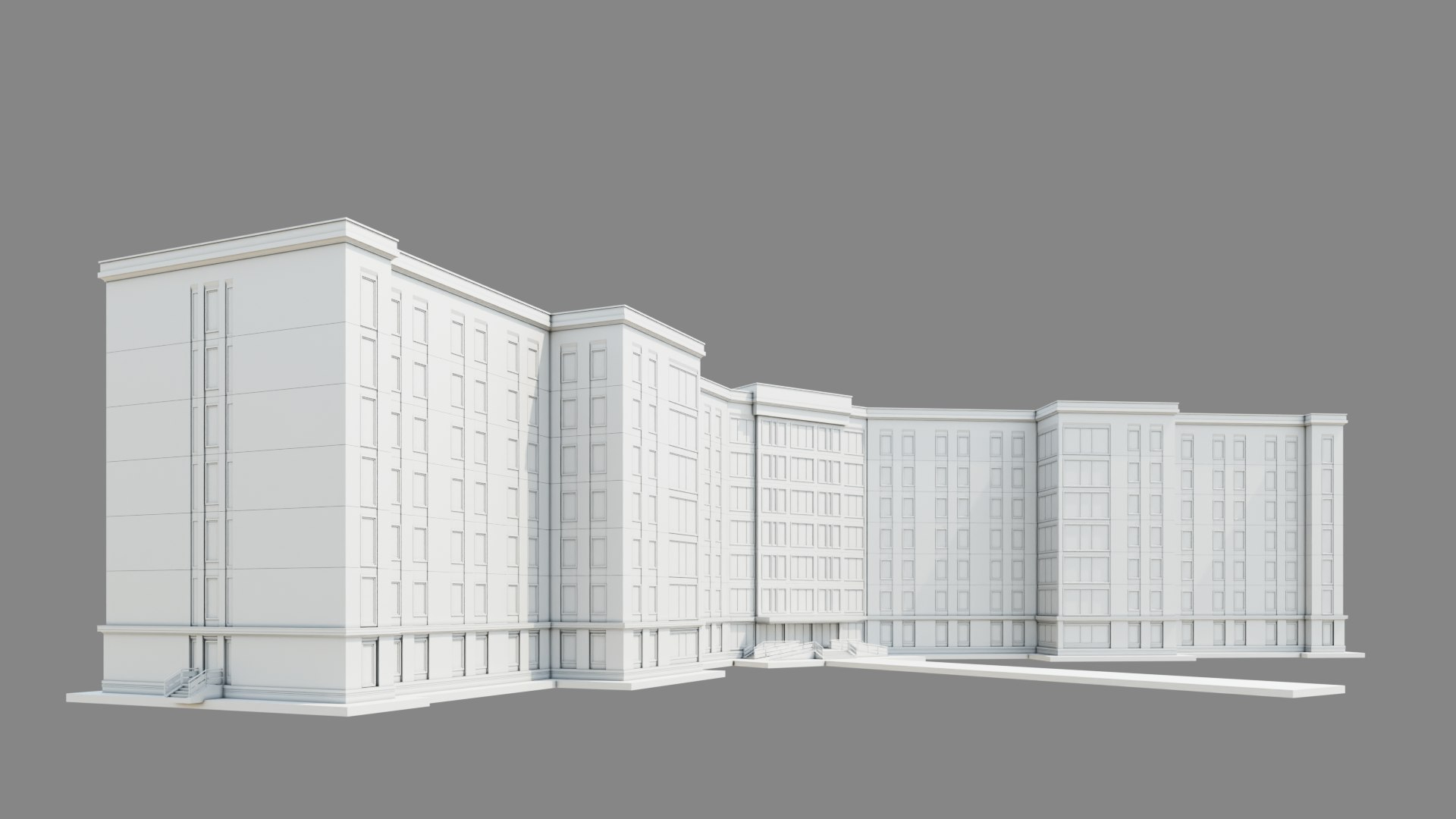 University Building Model - TurboSquid 2029091