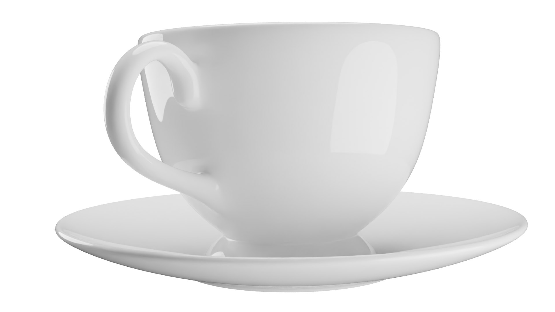 3D Tea Cup With Saucer 01 - TurboSquid 2234766