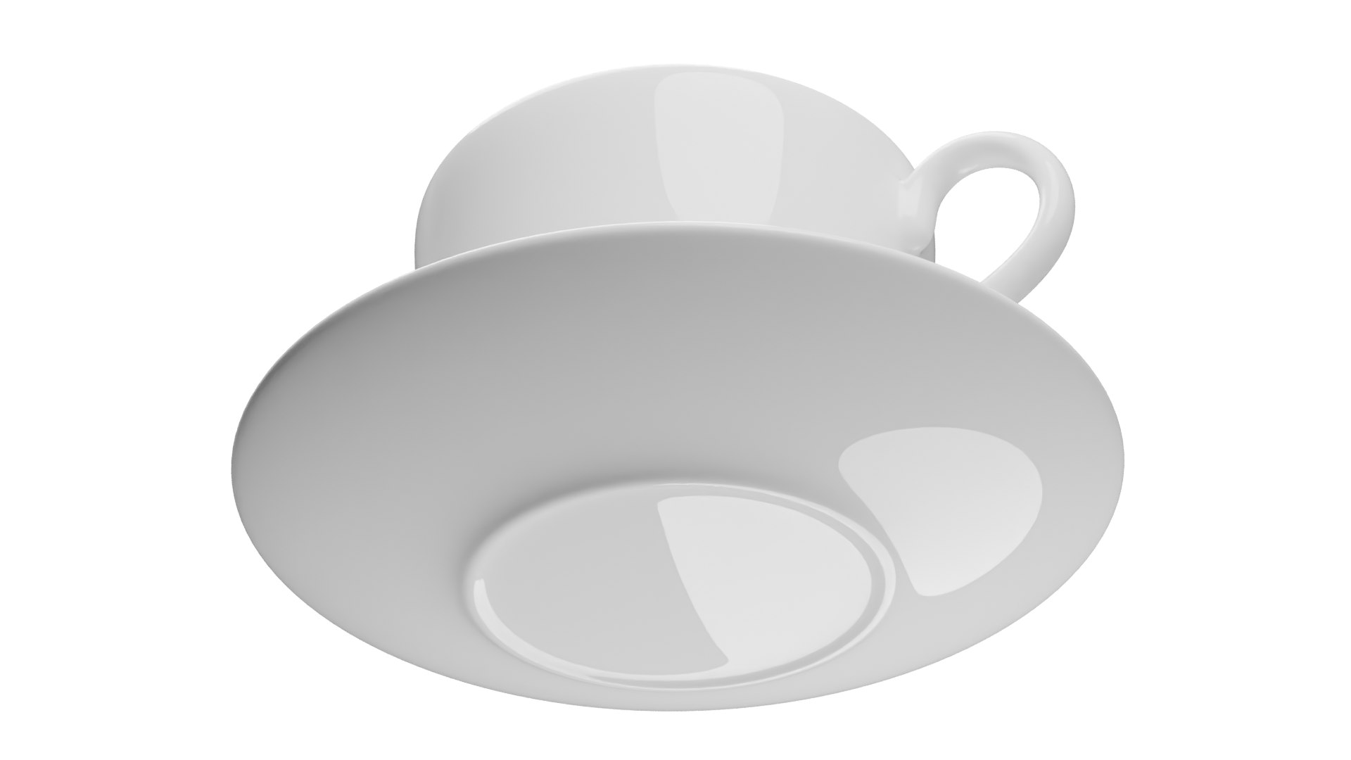 3D Tea Cup With Saucer 01 - TurboSquid 2234766