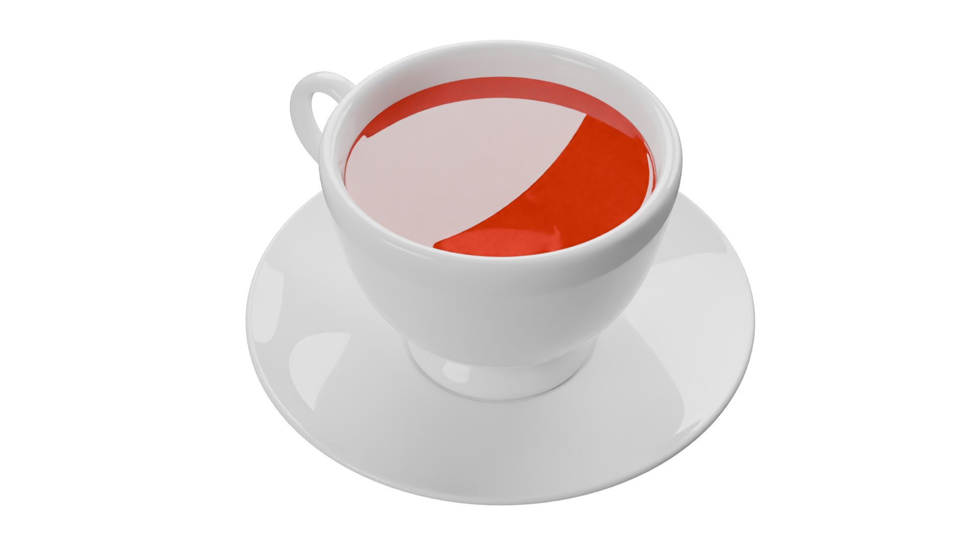 3D Tea Cup With Saucer 01 - TurboSquid 2234766