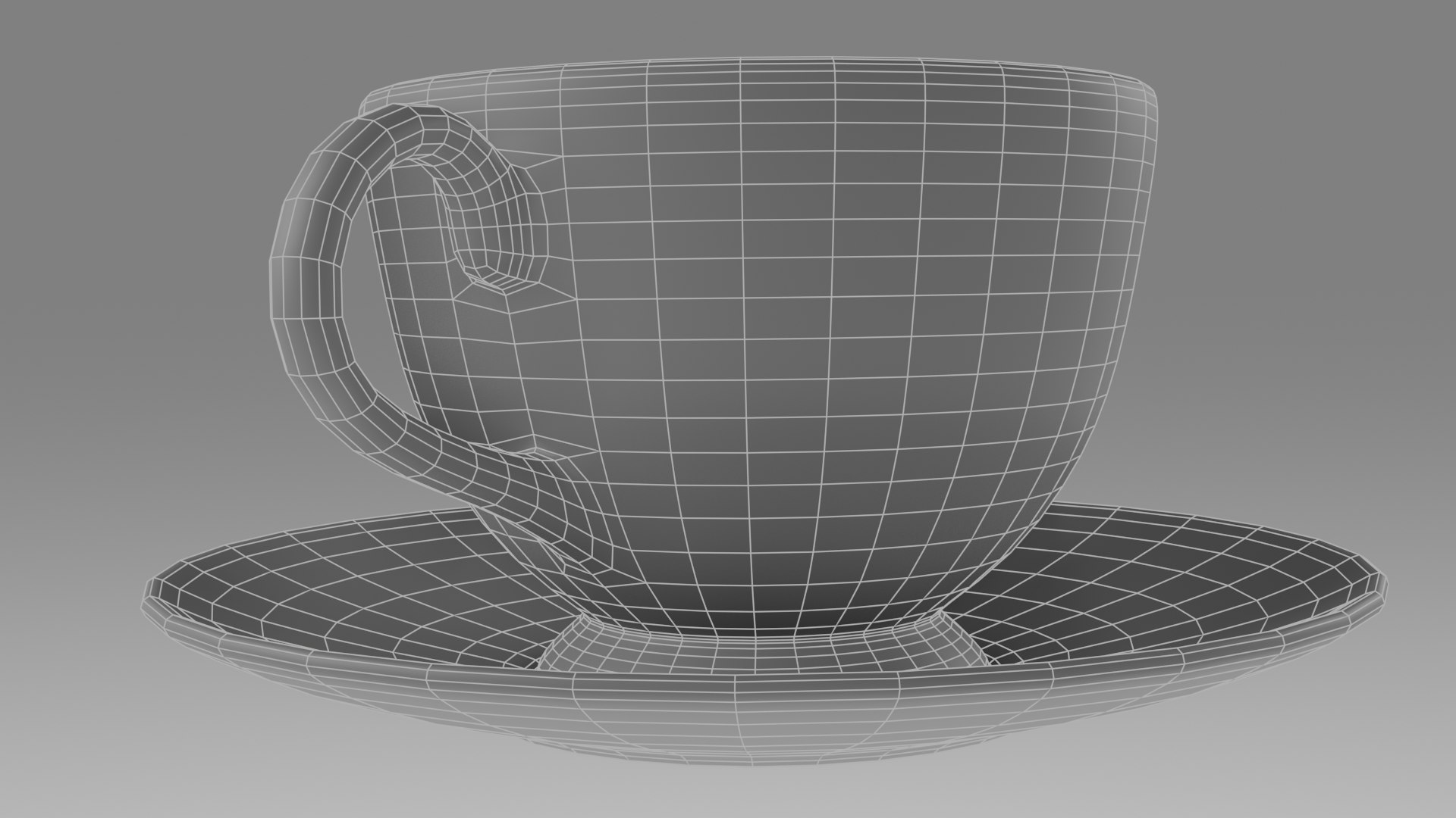 3D Tea Cup With Saucer 01 - TurboSquid 2234766
