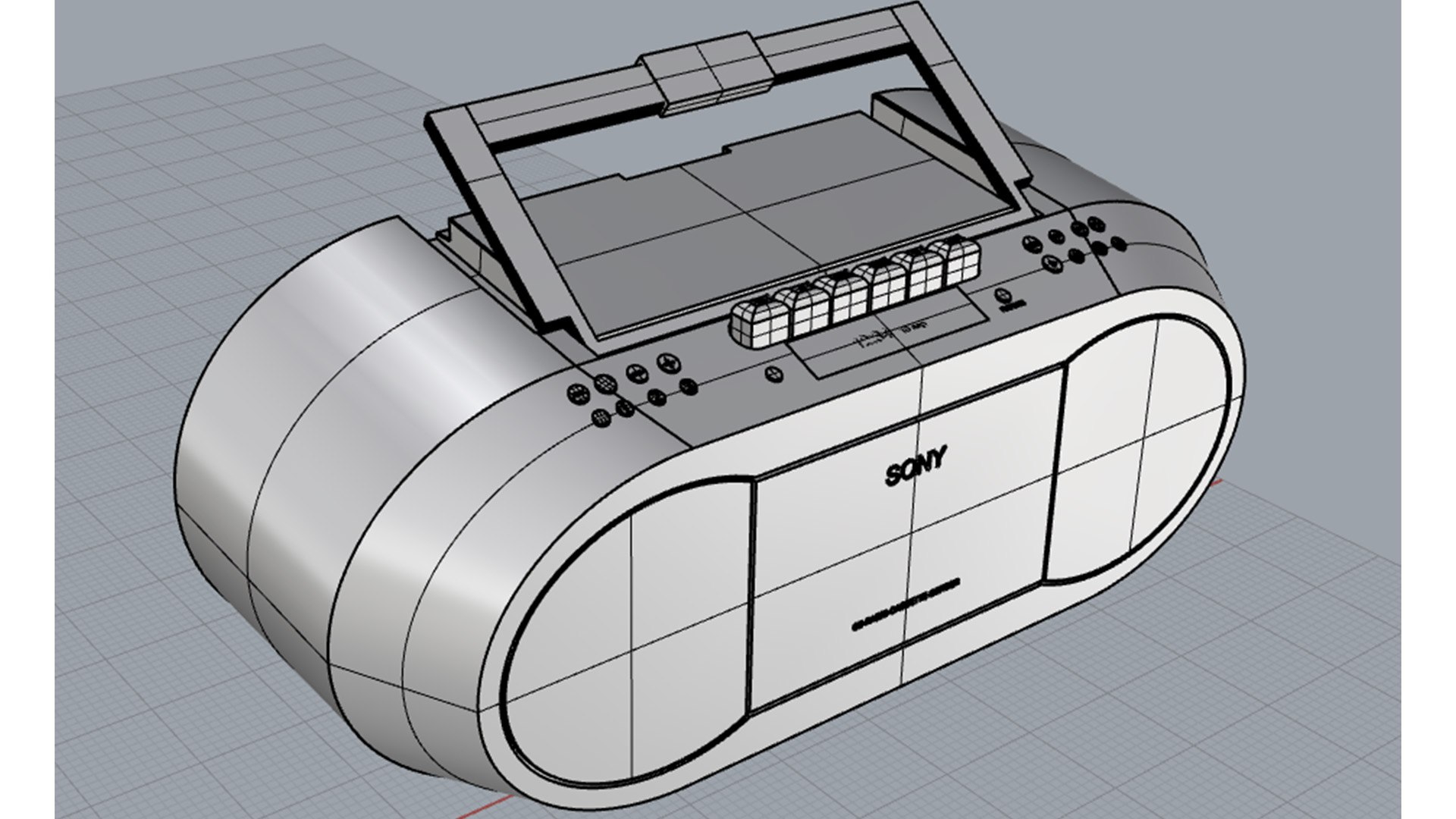 Radio Cassette 3D Model - TurboSquid 2175457