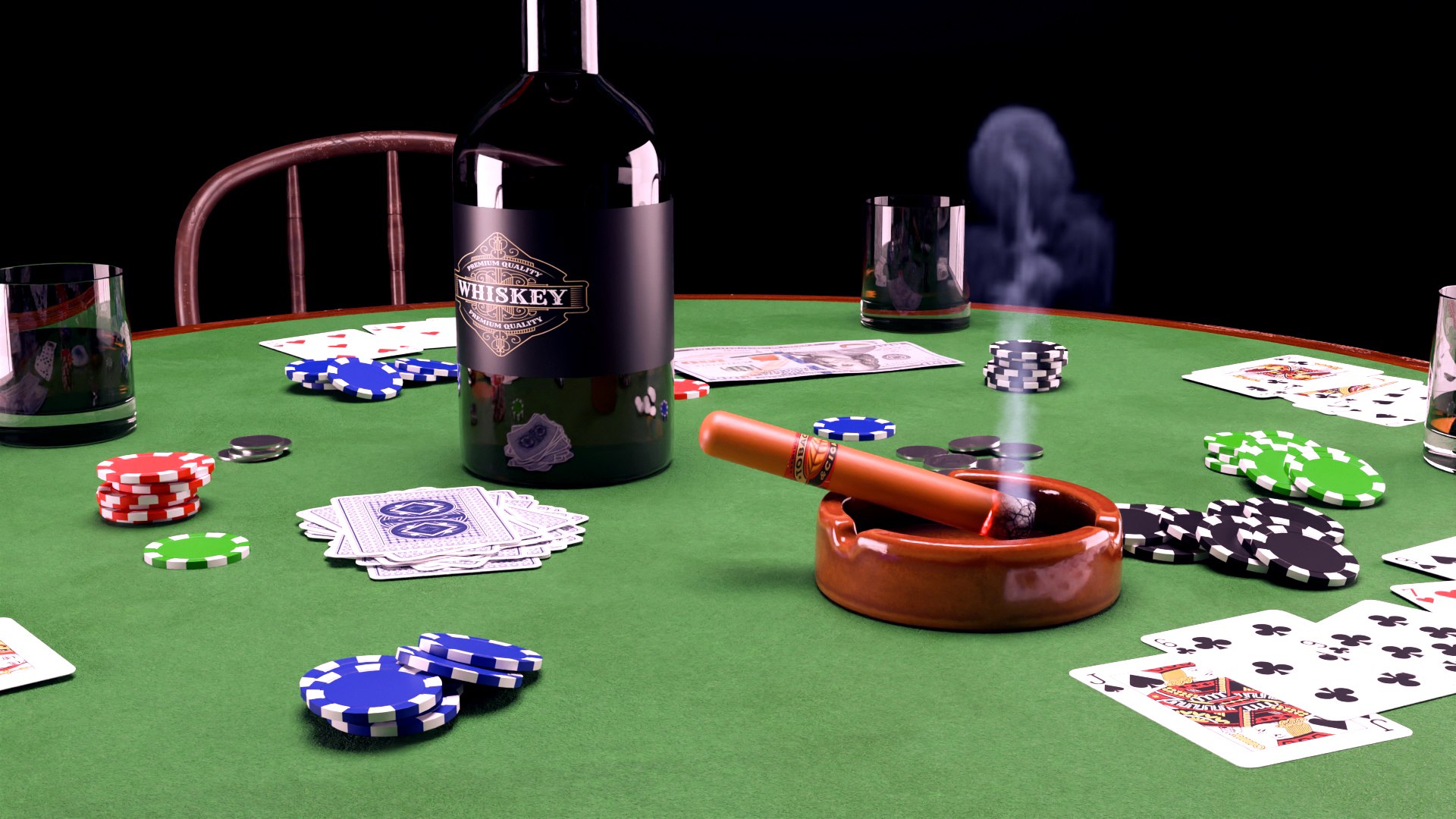 3D Poker Table - 3D Asset Model - TurboSquid 2405883