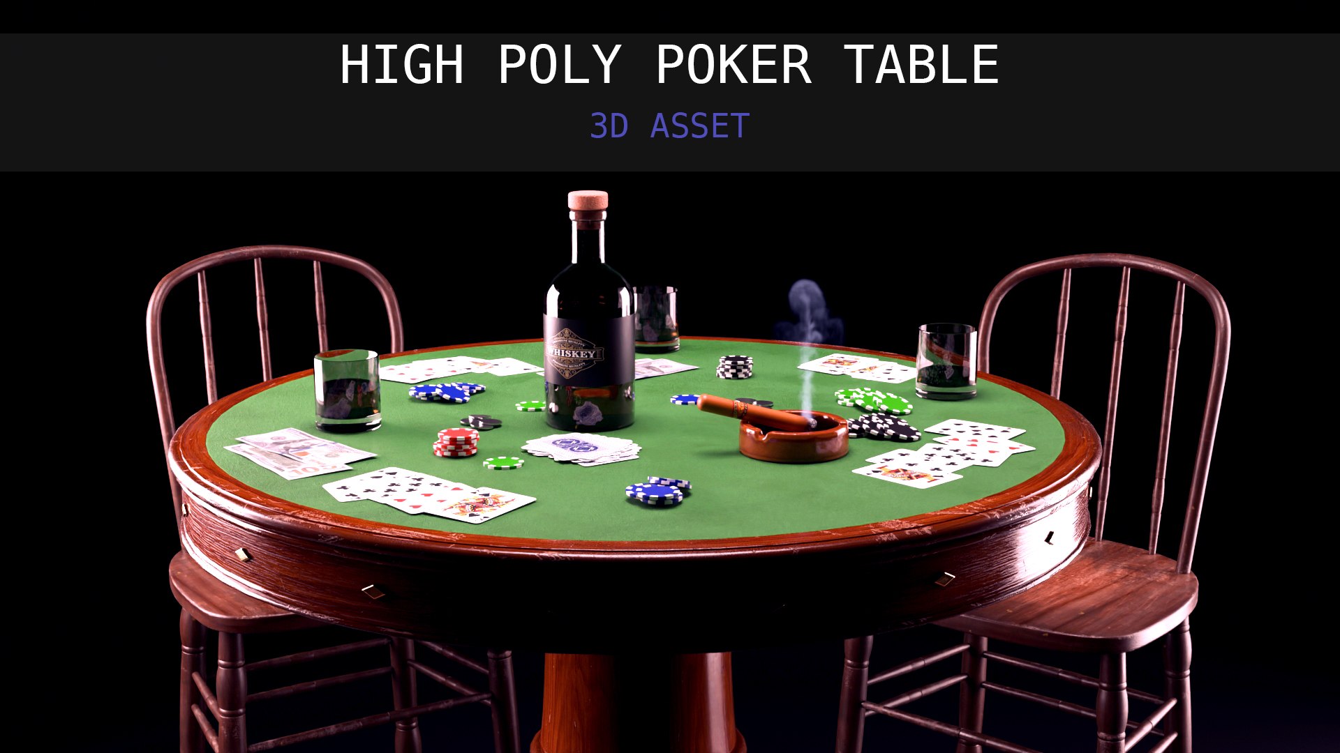 3D Poker Table - 3D Asset Model - TurboSquid 2405883