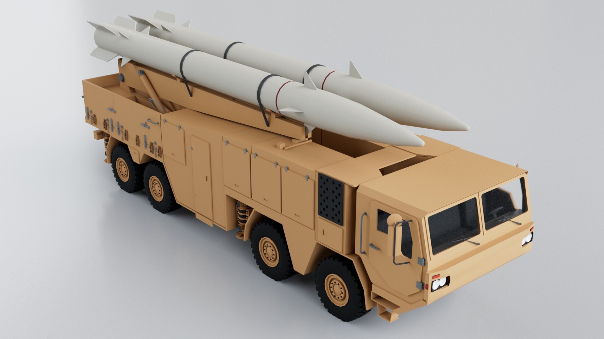 Ballistic Missiles And Artillery Rockets Launcher Military Vehicle ...