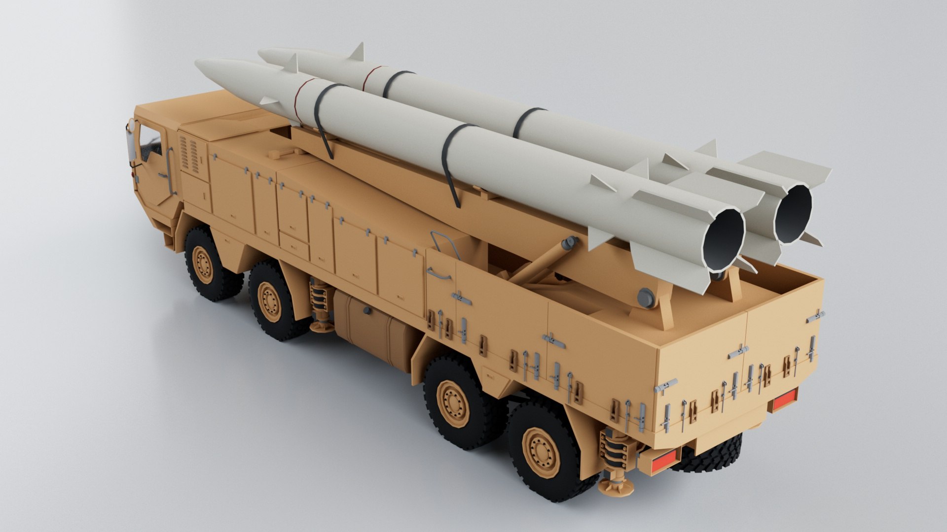 Ballistic Missiles And Artillery Rockets Launcher Military Vehicle ...