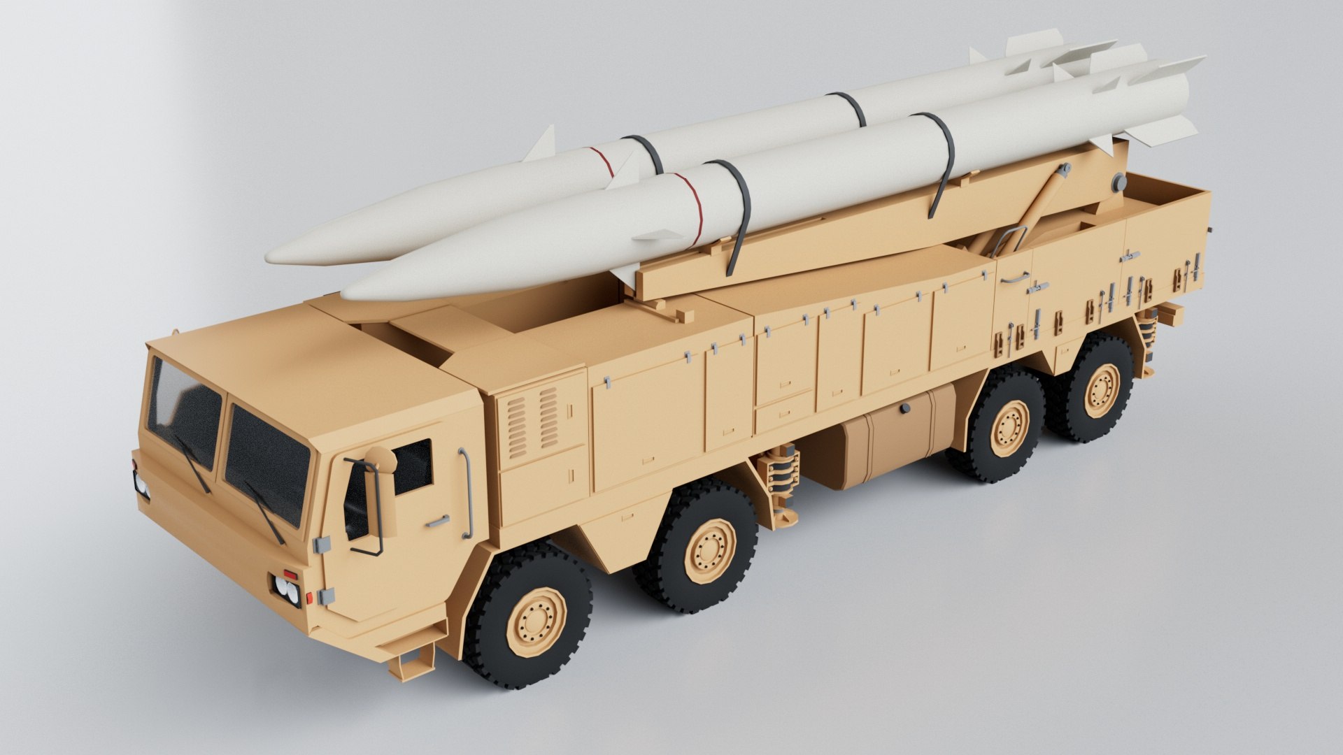 Ballistic Missiles And Artillery Rockets Launcher Military Vehicle ...