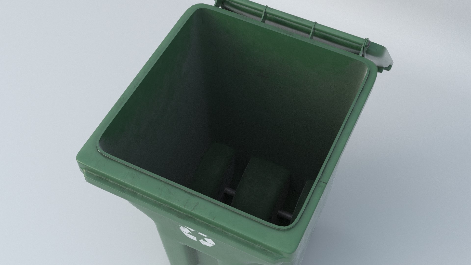 3D Recycle Bin Green HD - TurboSquid 1770554