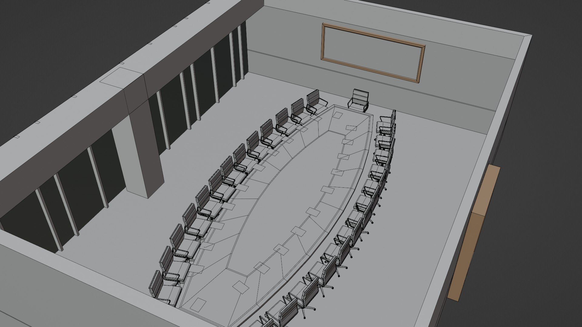 Board Meeting Room 3D model - TurboSquid 2001999