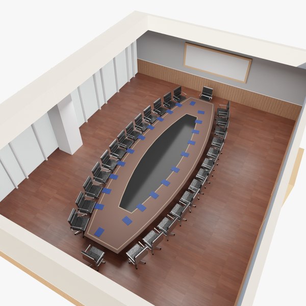 Board Meeting Room 3D model - TurboSquid 2001999