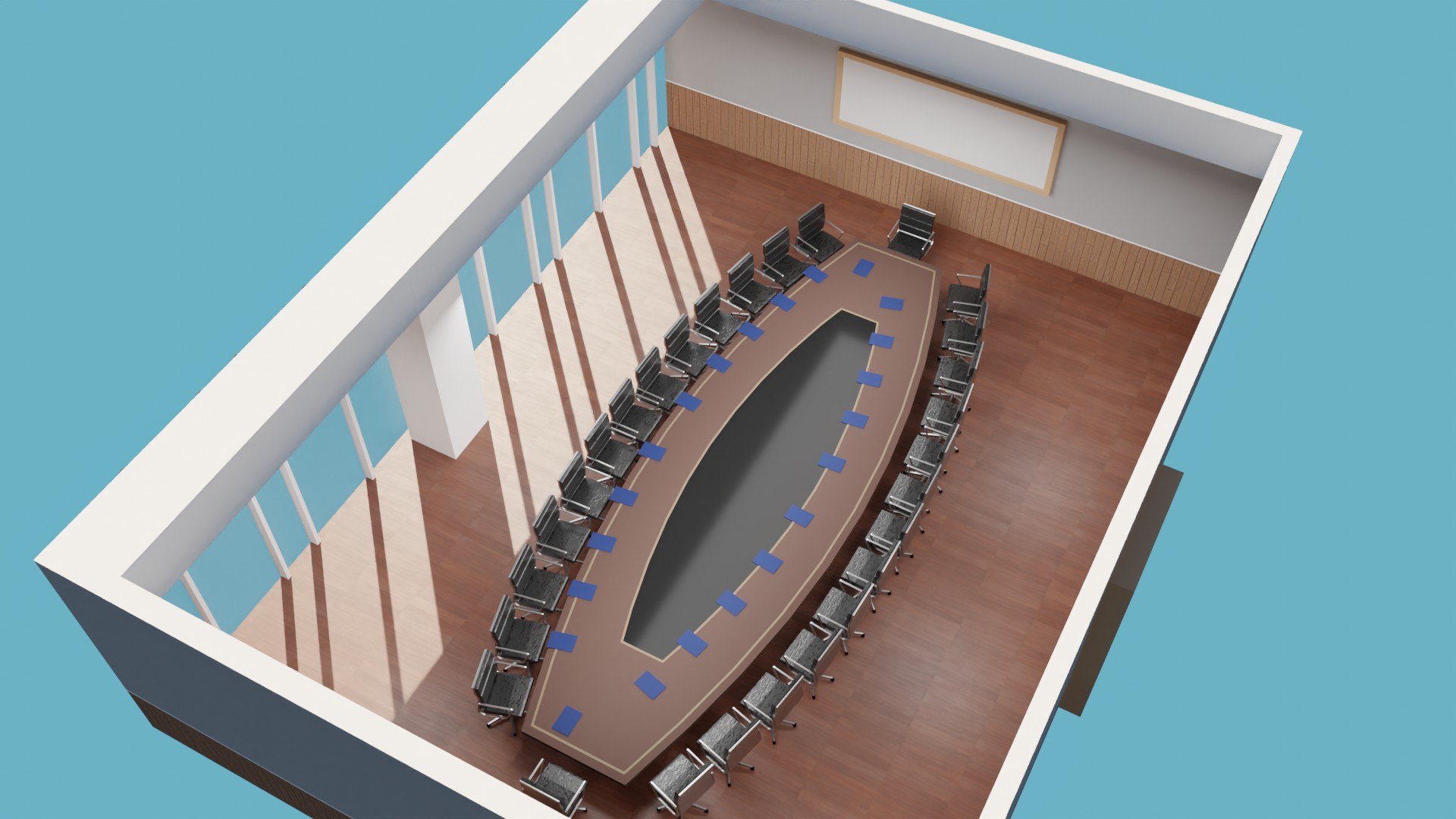 Board Meeting Room 3D model - TurboSquid 2001999
