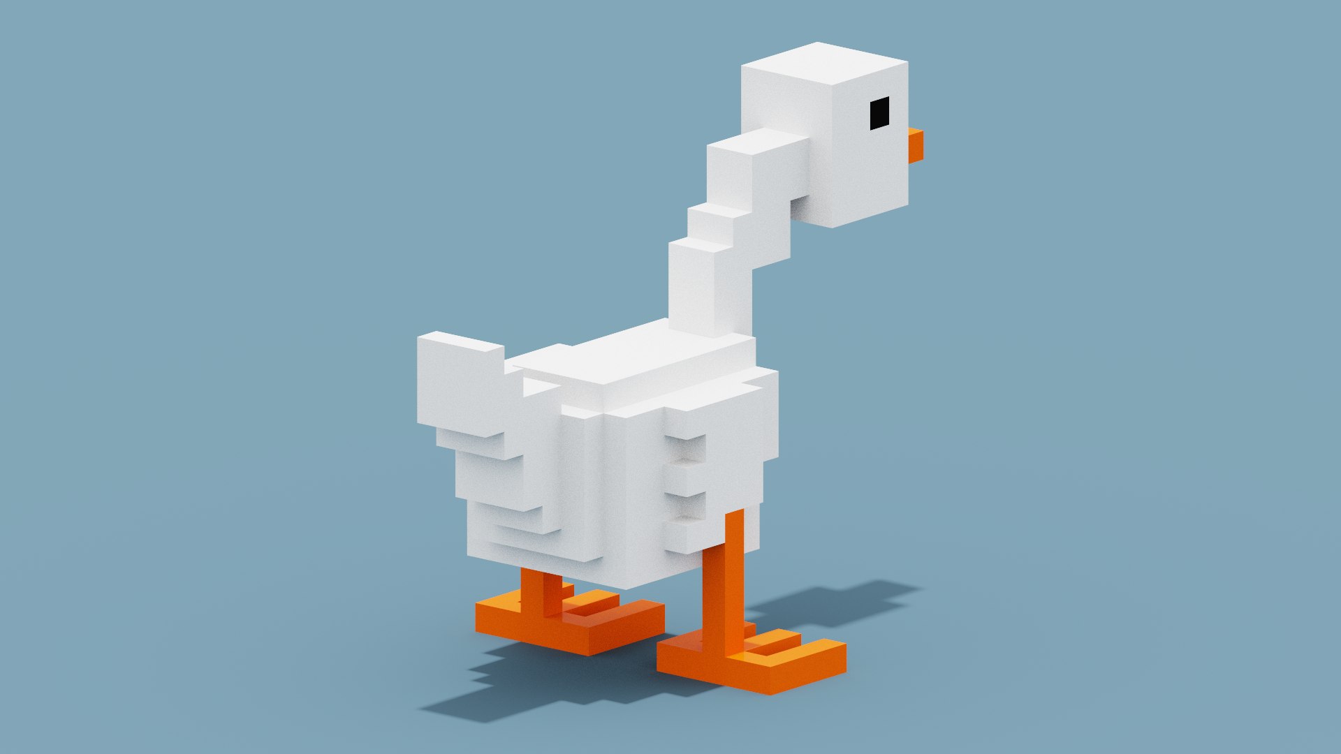 3D Voxel Goose model - TurboSquid 2007403