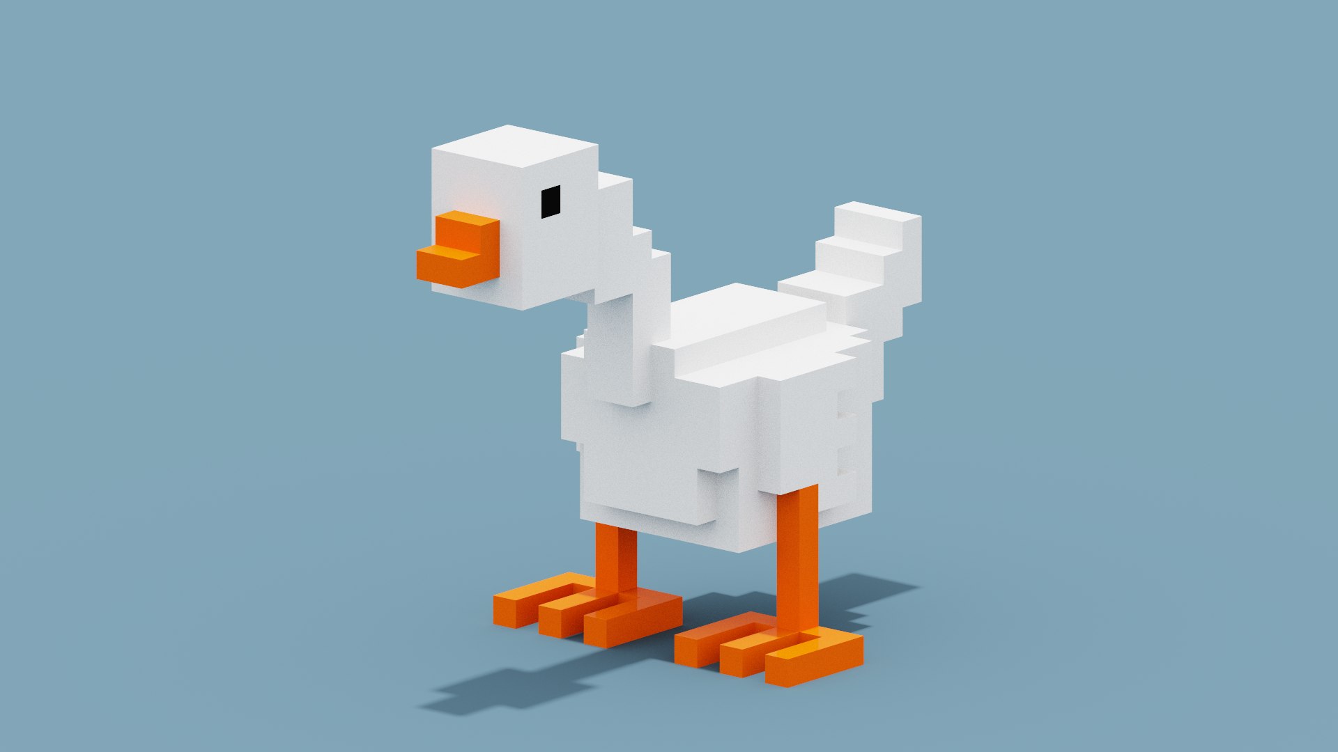3D Voxel Goose model - TurboSquid 2007403