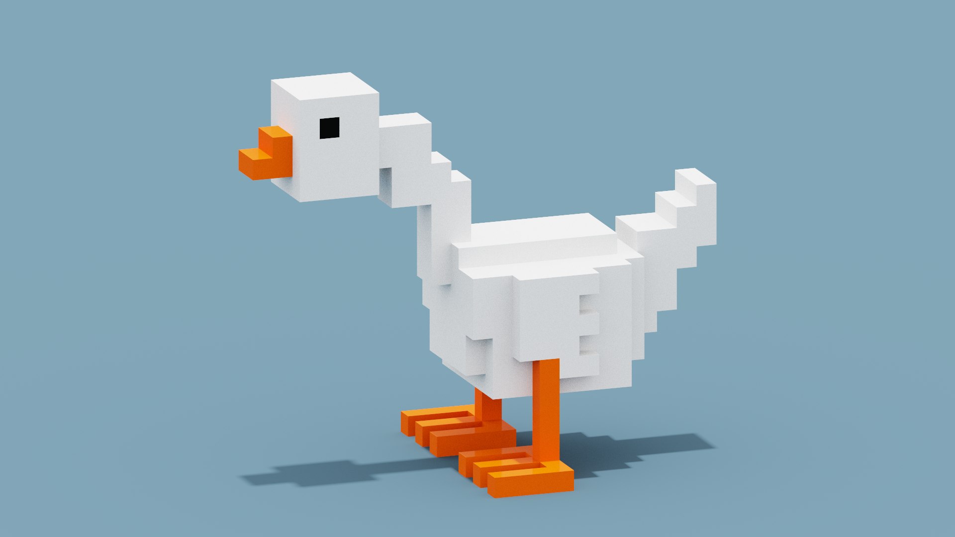 3D Voxel Goose model - TurboSquid 2007403