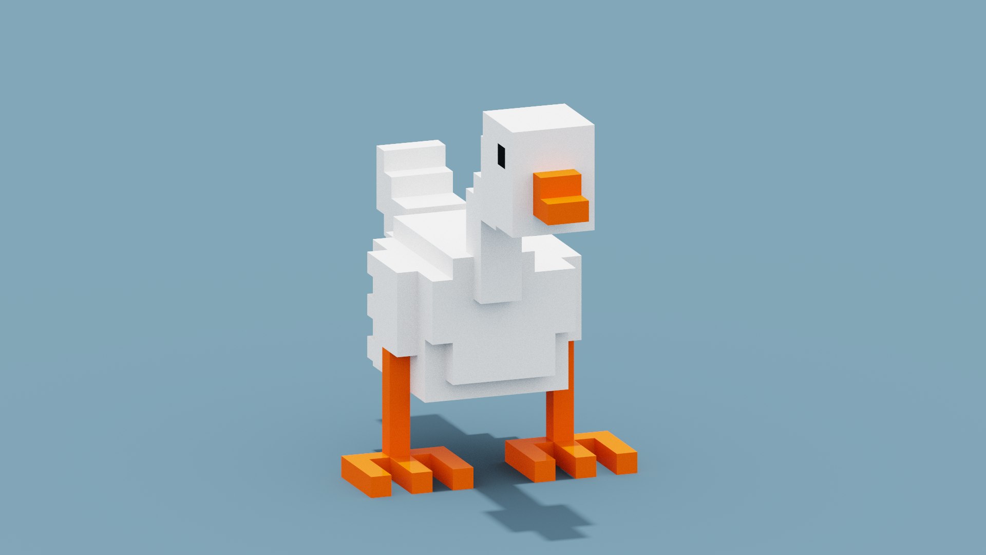 3D Voxel Goose model - TurboSquid 2007403