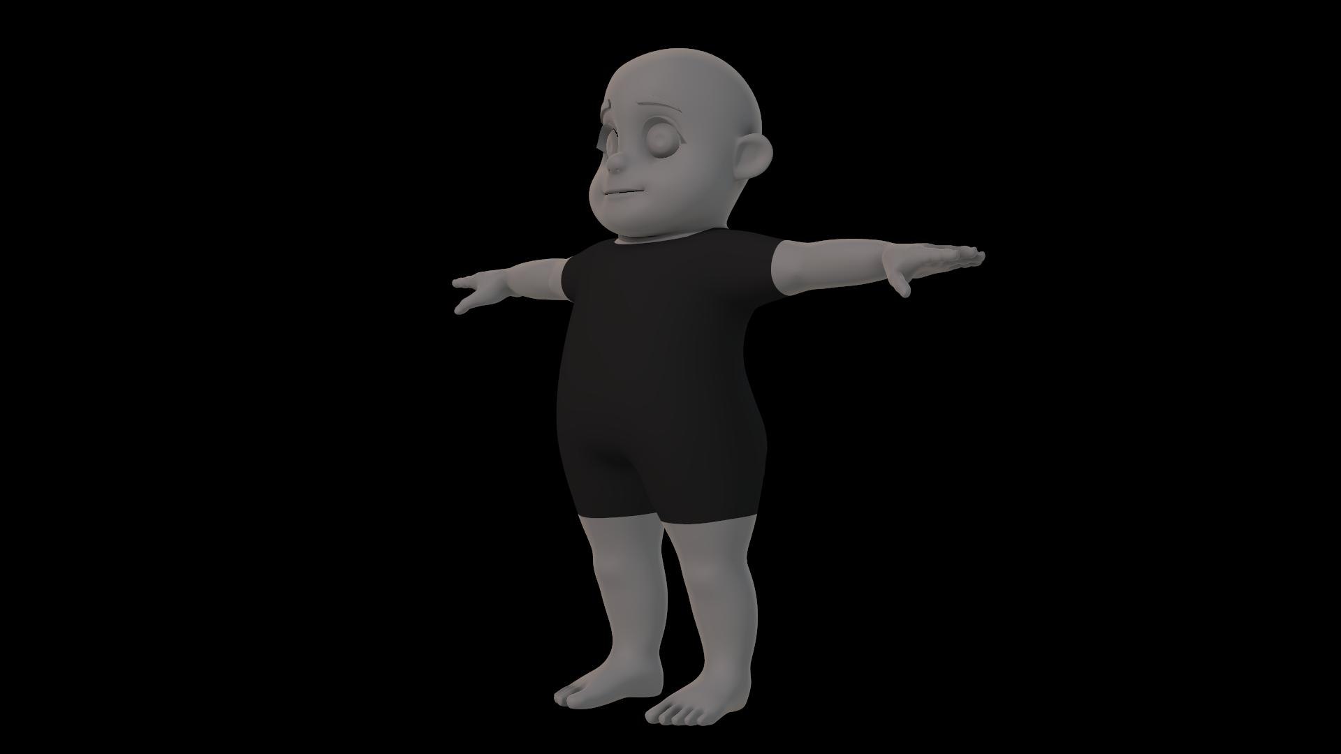 Base Boy Character 3D Model - TurboSquid 1667398