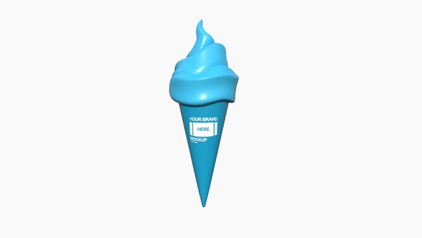 modelo 3d Ice Cream A04 - Blank Mock Up Basic Template - TurboSquid 2092236