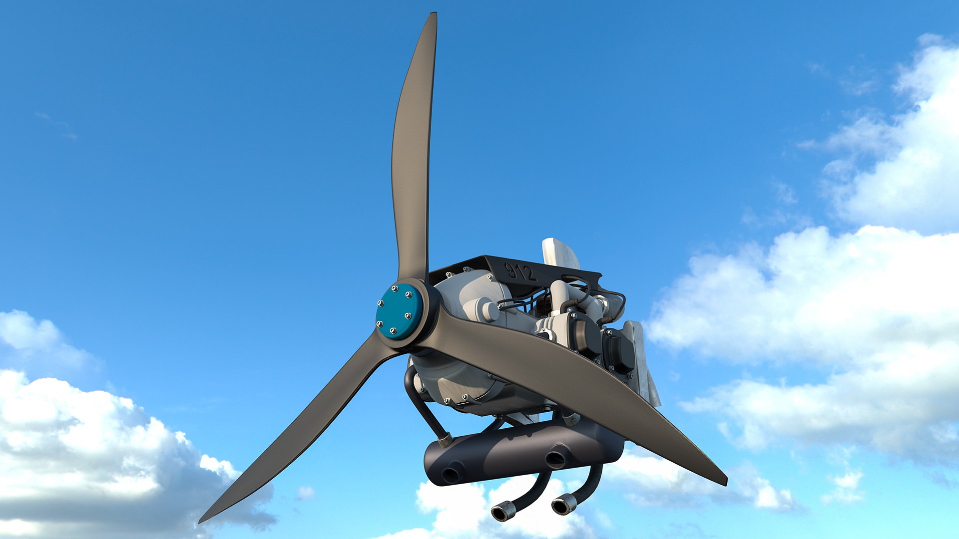 3D Propeller Engine Model - TurboSquid 1565321