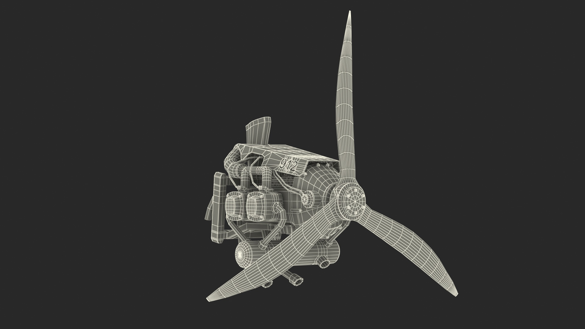3D Propeller Engine Model - TurboSquid 1565321