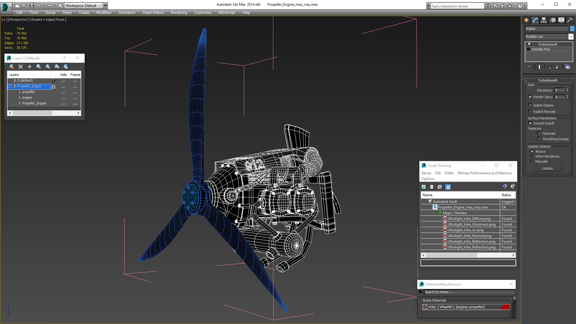 3D Propeller Engine Model - TurboSquid 1565321