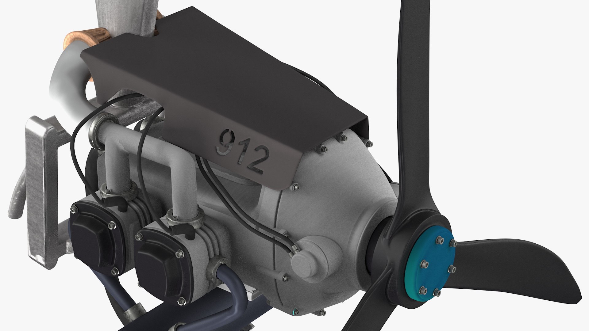 3D Propeller Engine Model - TurboSquid 1565321