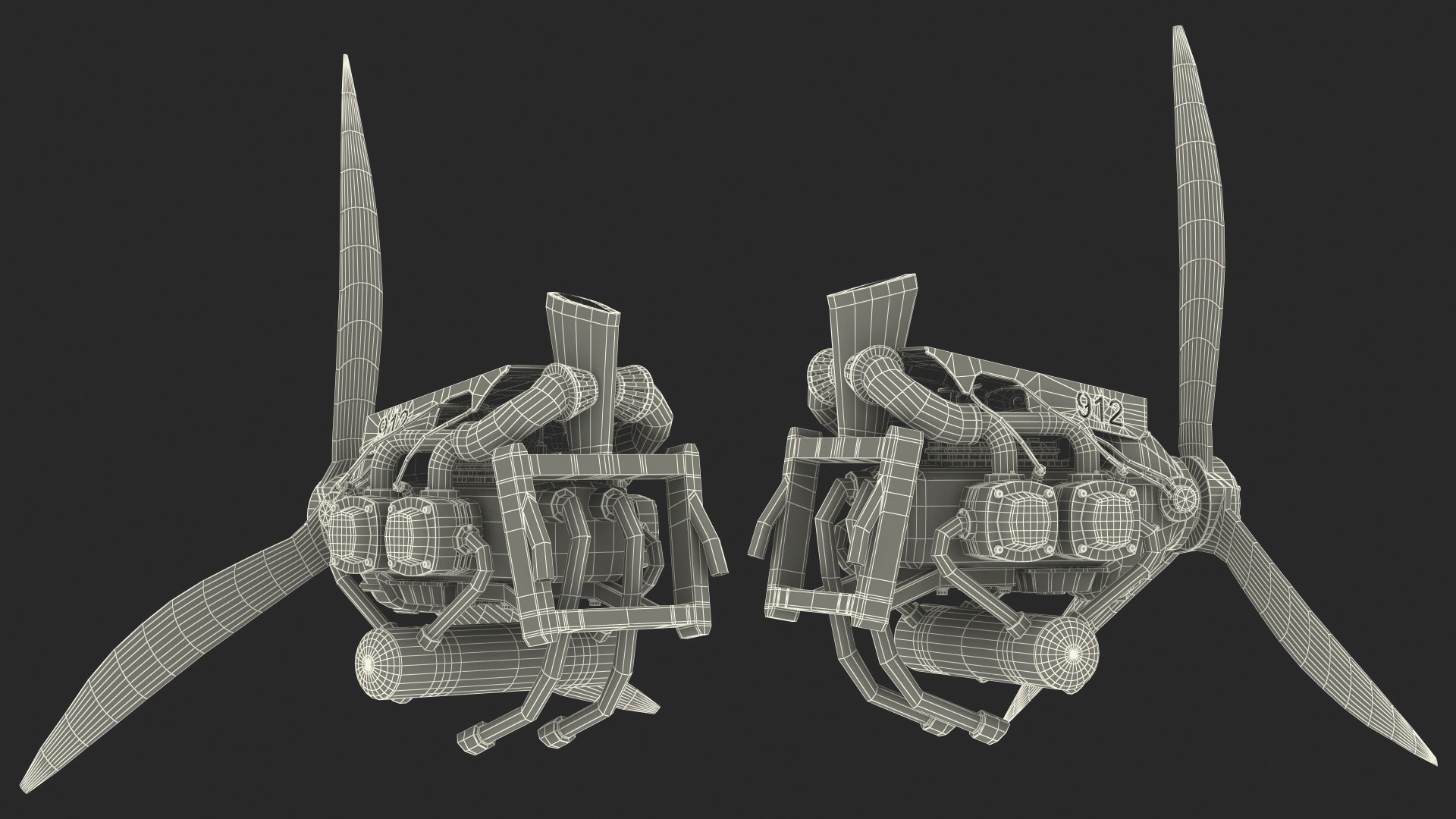 3D propeller engine model - TurboSquid 1565321