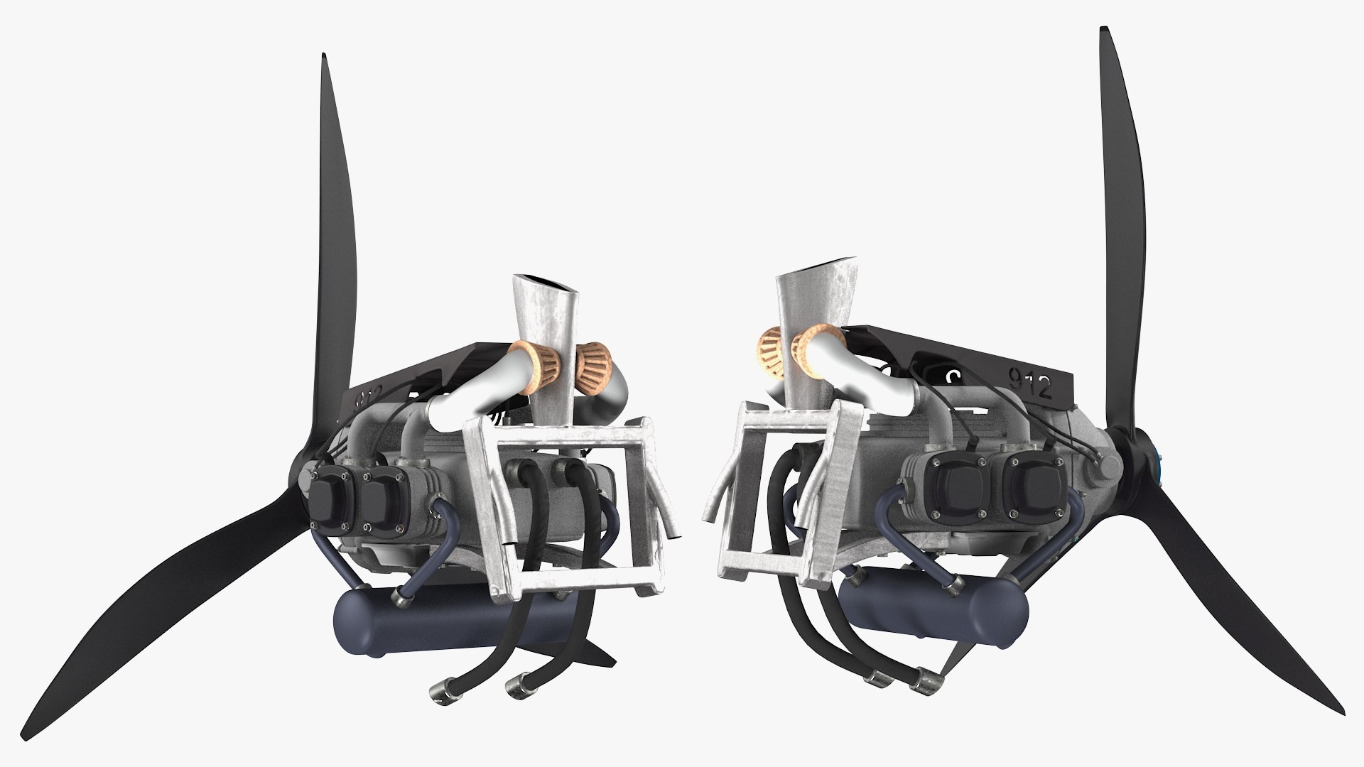 3D Propeller Engine Model - TurboSquid 1565321