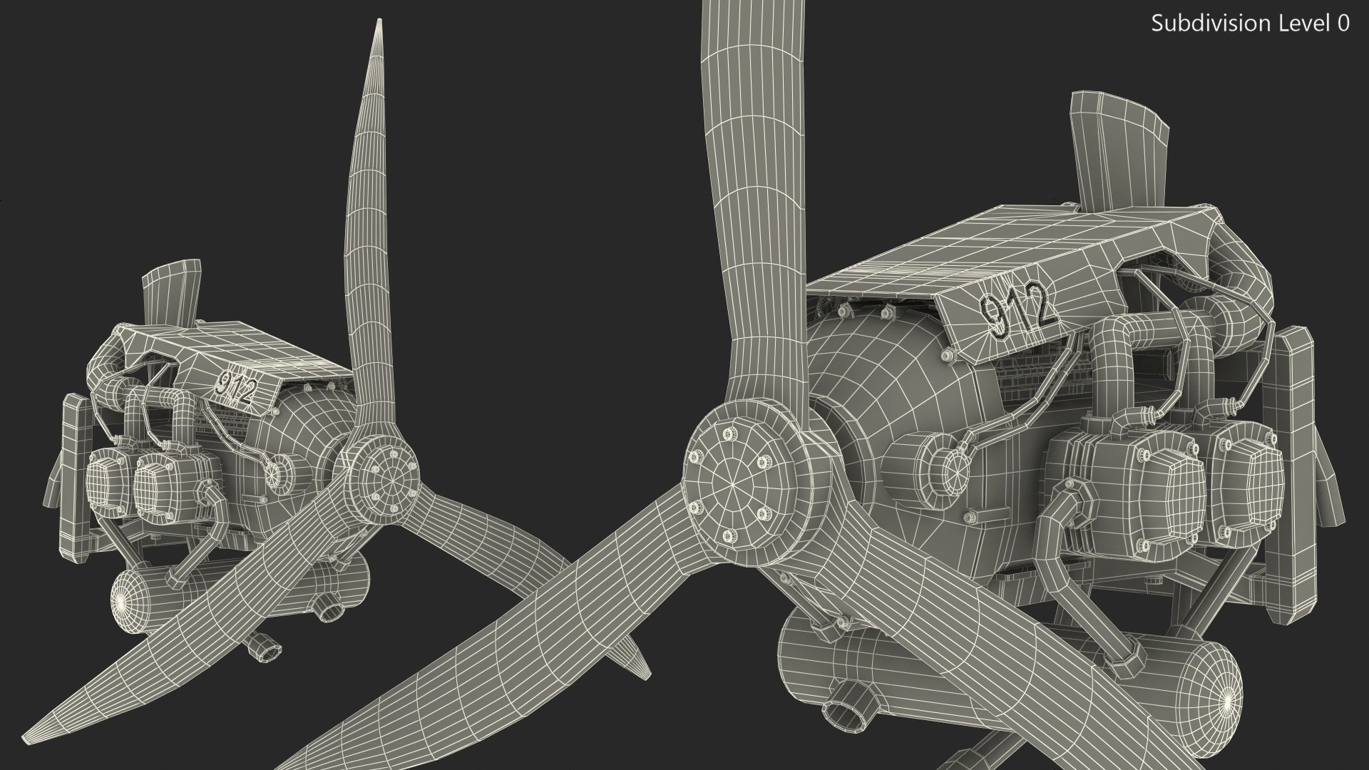 3D Propeller Engine Model - TurboSquid 1565321