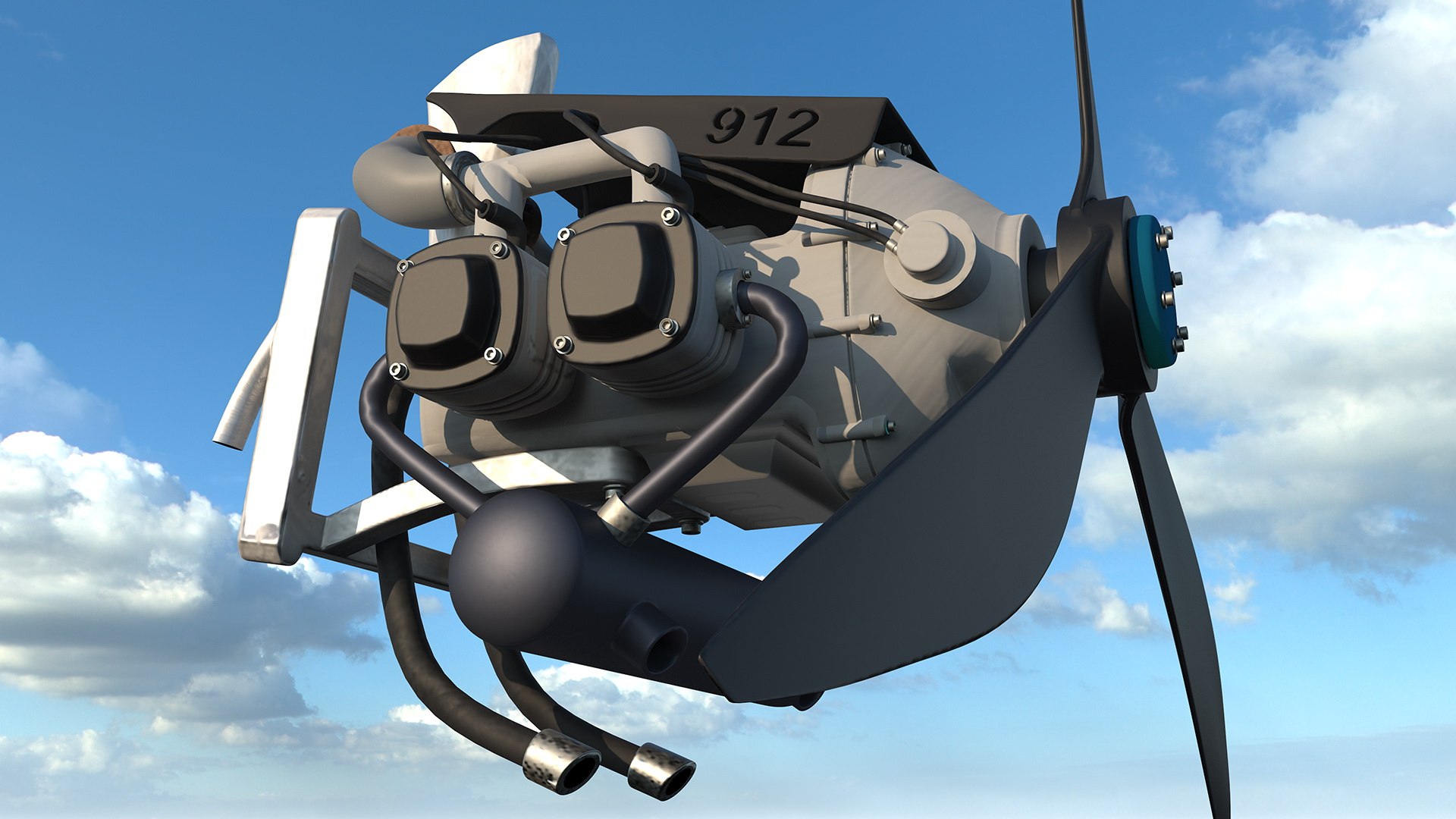 3D Propeller Engine Model - TurboSquid 1565321