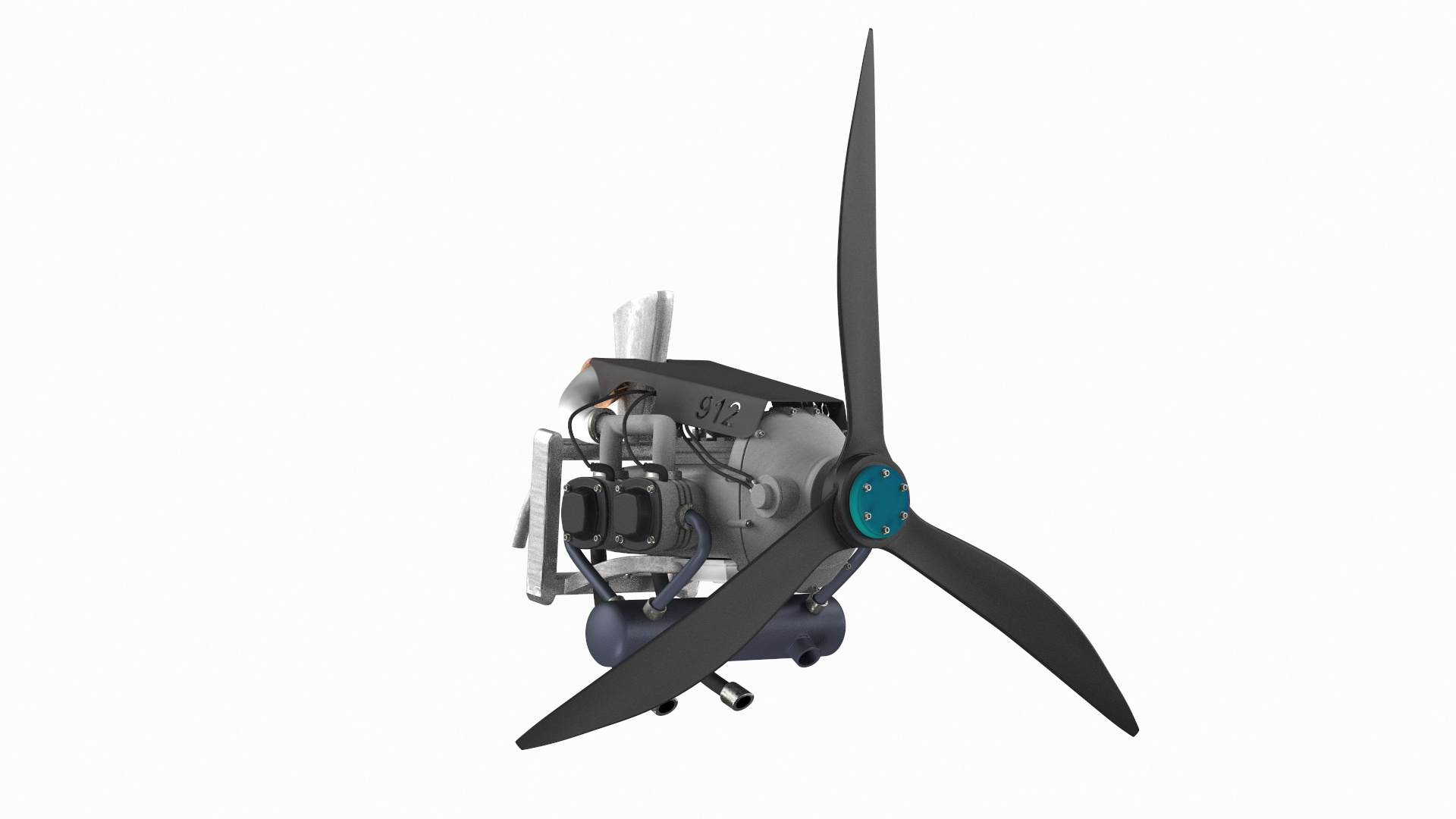 3D Propeller Engine Model - TurboSquid 1565321