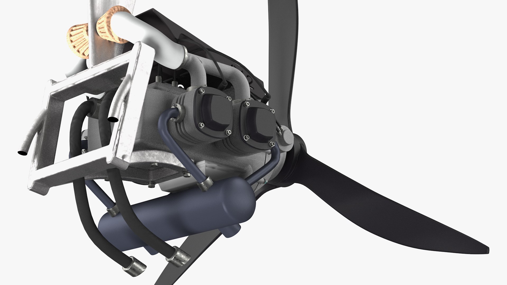 3D Propeller Engine Model - TurboSquid 1565321