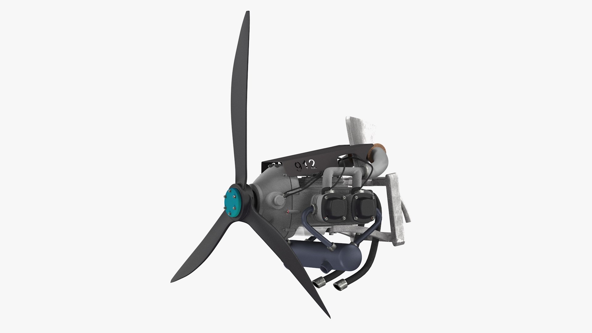 3D propeller engine model - TurboSquid 1565321