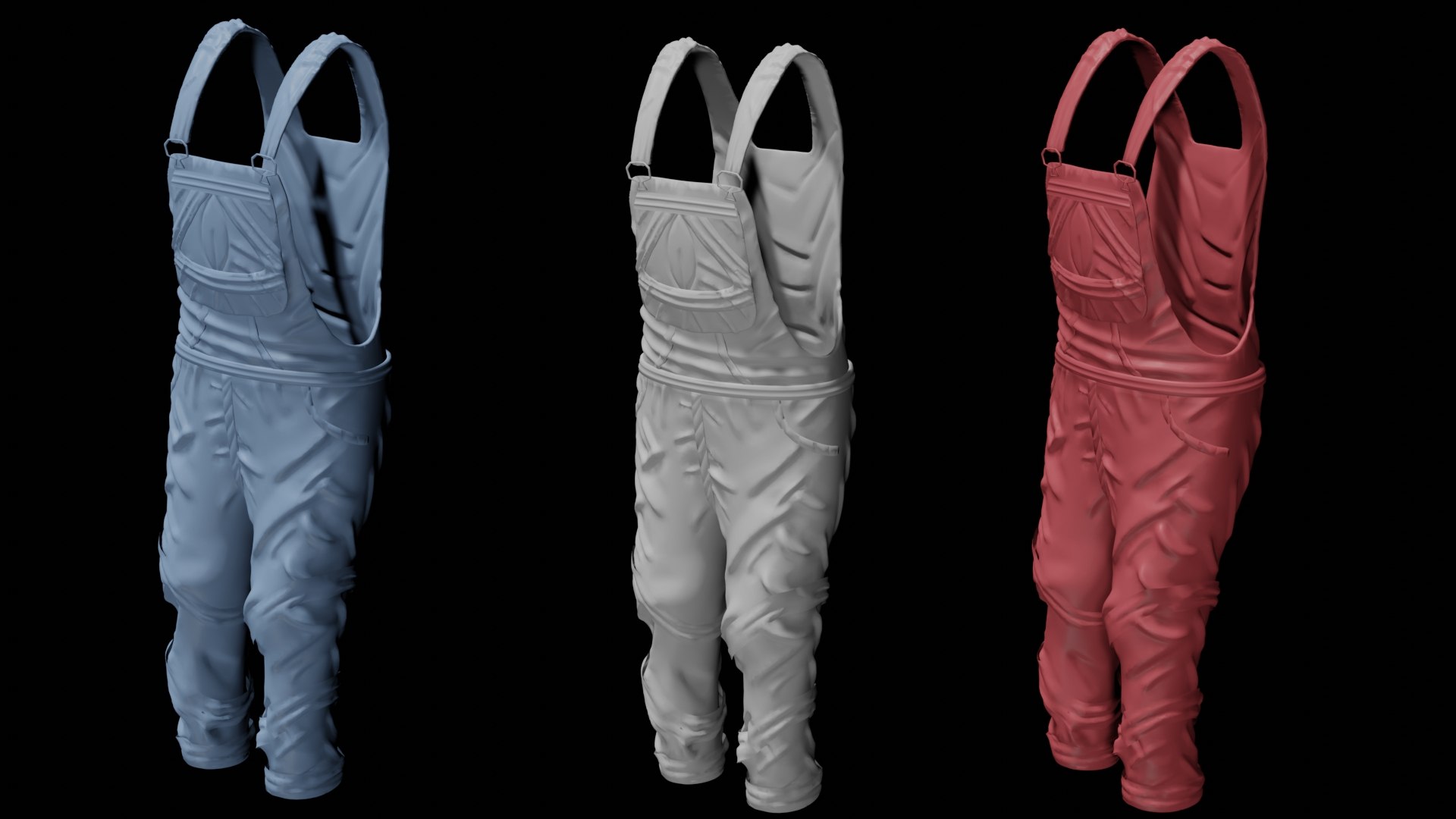 Jeans Overalls 3D - TurboSquid 1848236