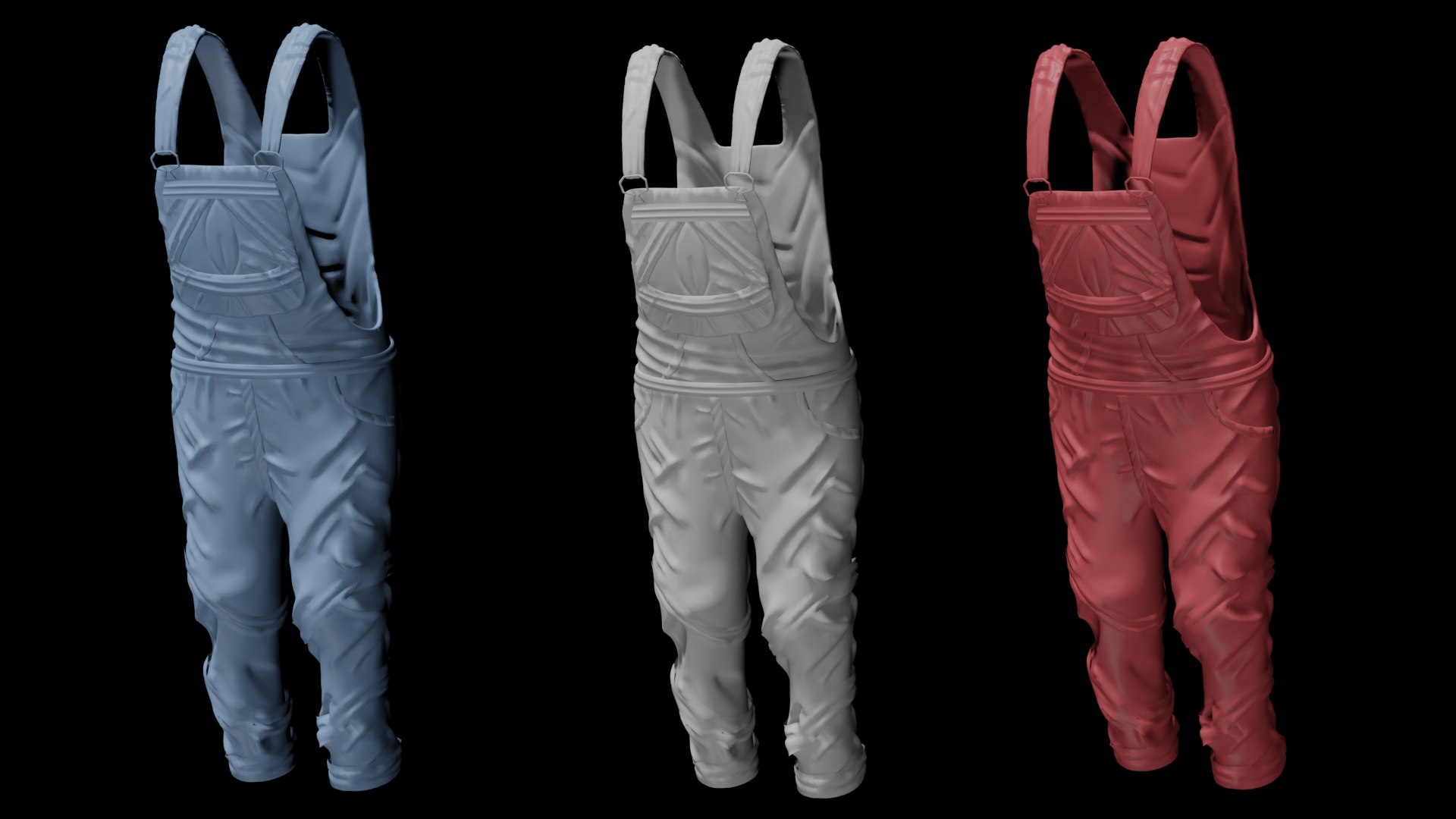 Jeans Overalls 3D - TurboSquid 1848236