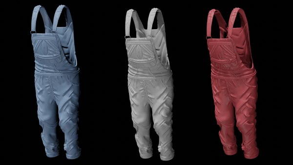 Jeans Overalls 3D - TurboSquid 1848236