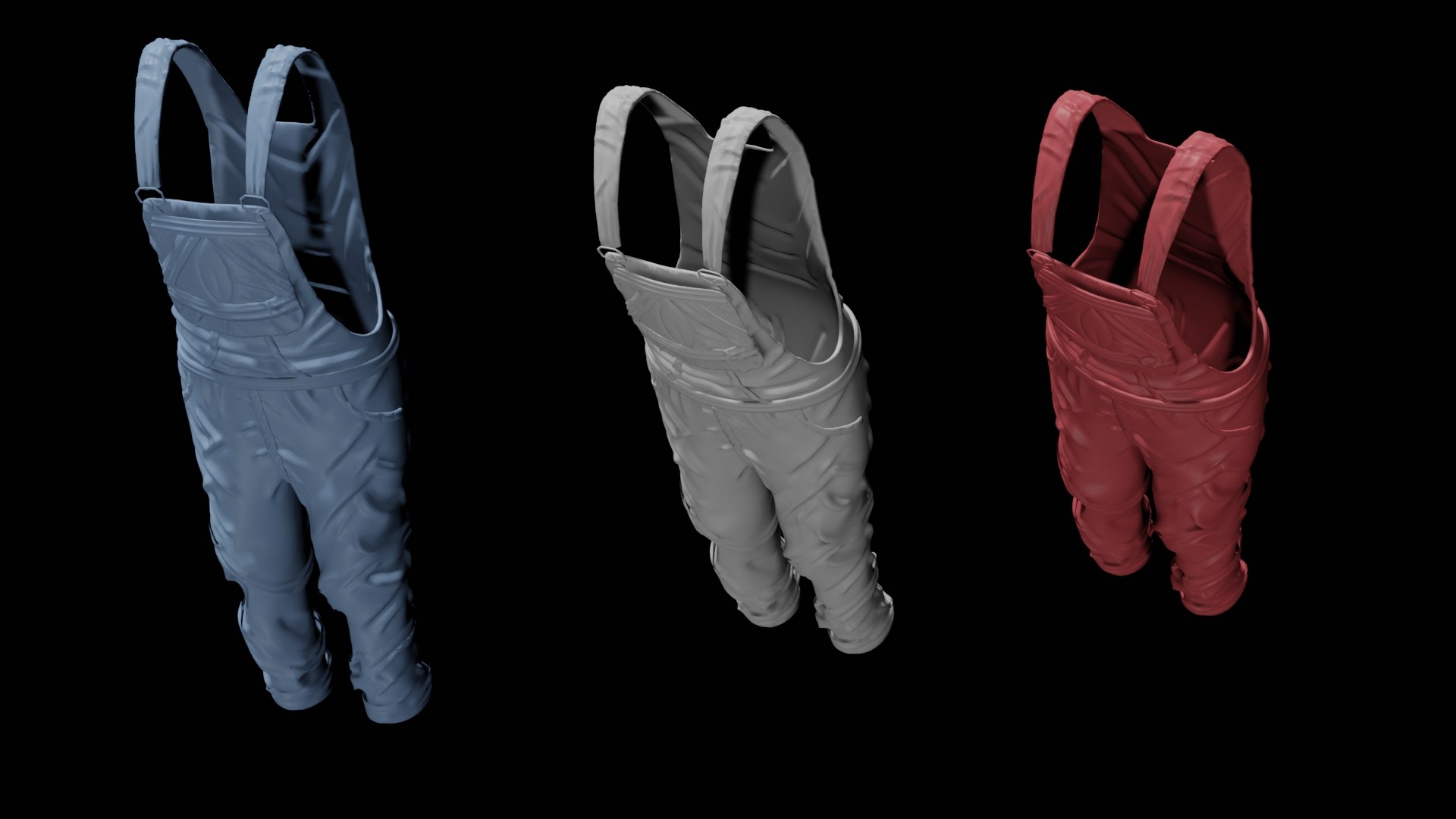 Jeans Overalls 3D - TurboSquid 1848236