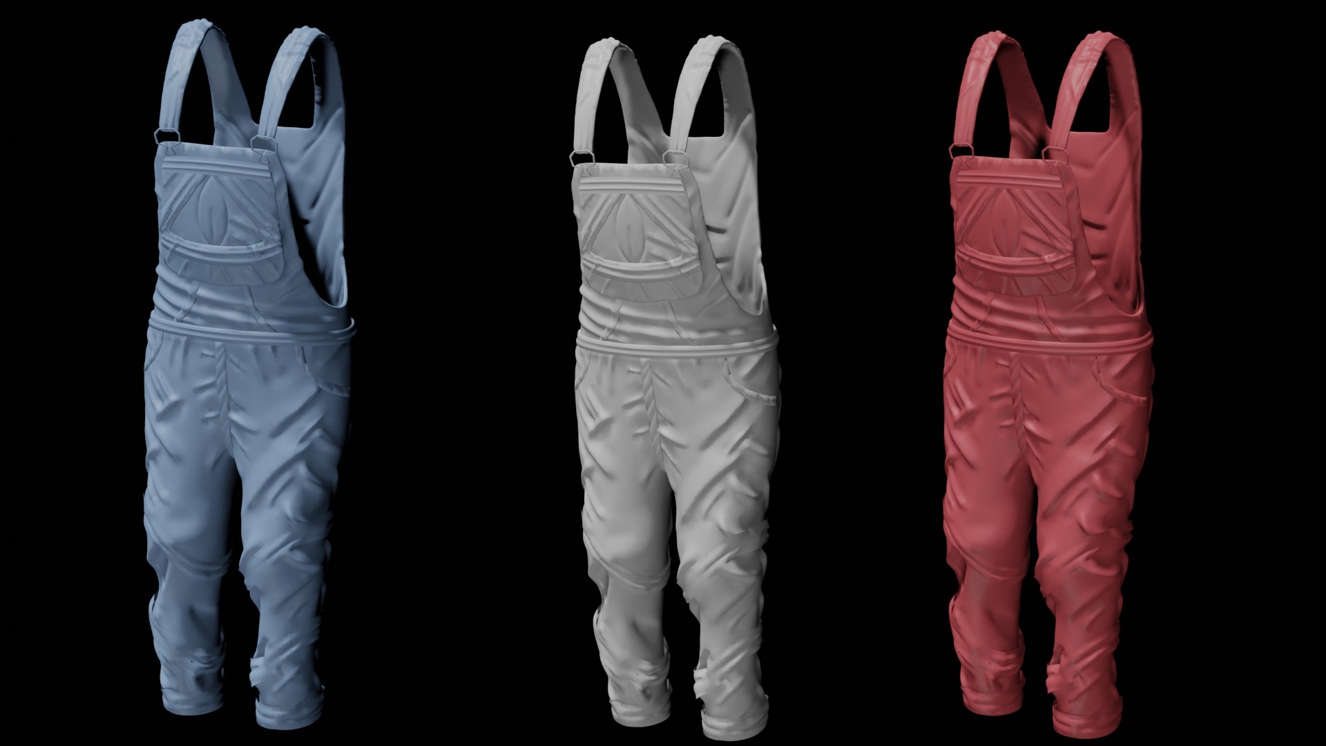 Jeans Overalls 3D - TurboSquid 1848236