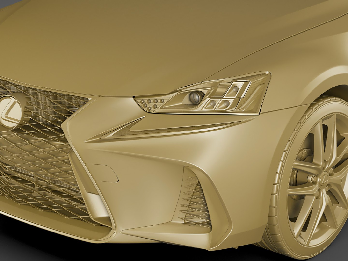 3D Lexus F-sport F Model - TurboSquid 1150127